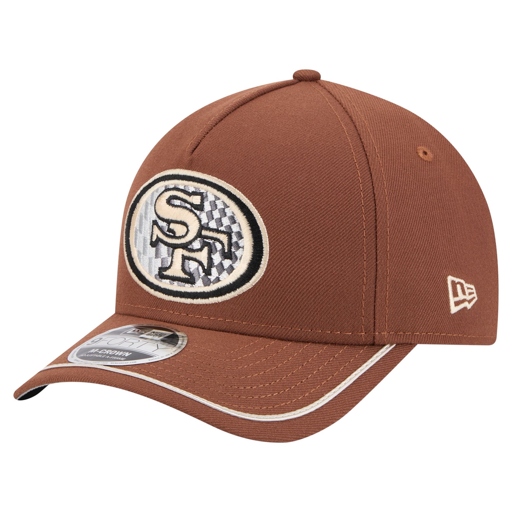 Men's New Era Brown San Francisco 49ers Motorsport 9FORTY Adjustable ...
