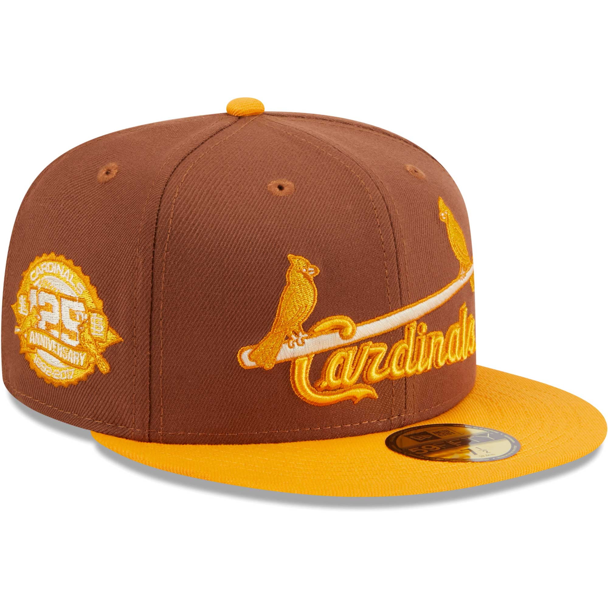 Men's New Era Brown St. Louis Cardinals Tiramisu 59FIFTY Fitted Hat ...