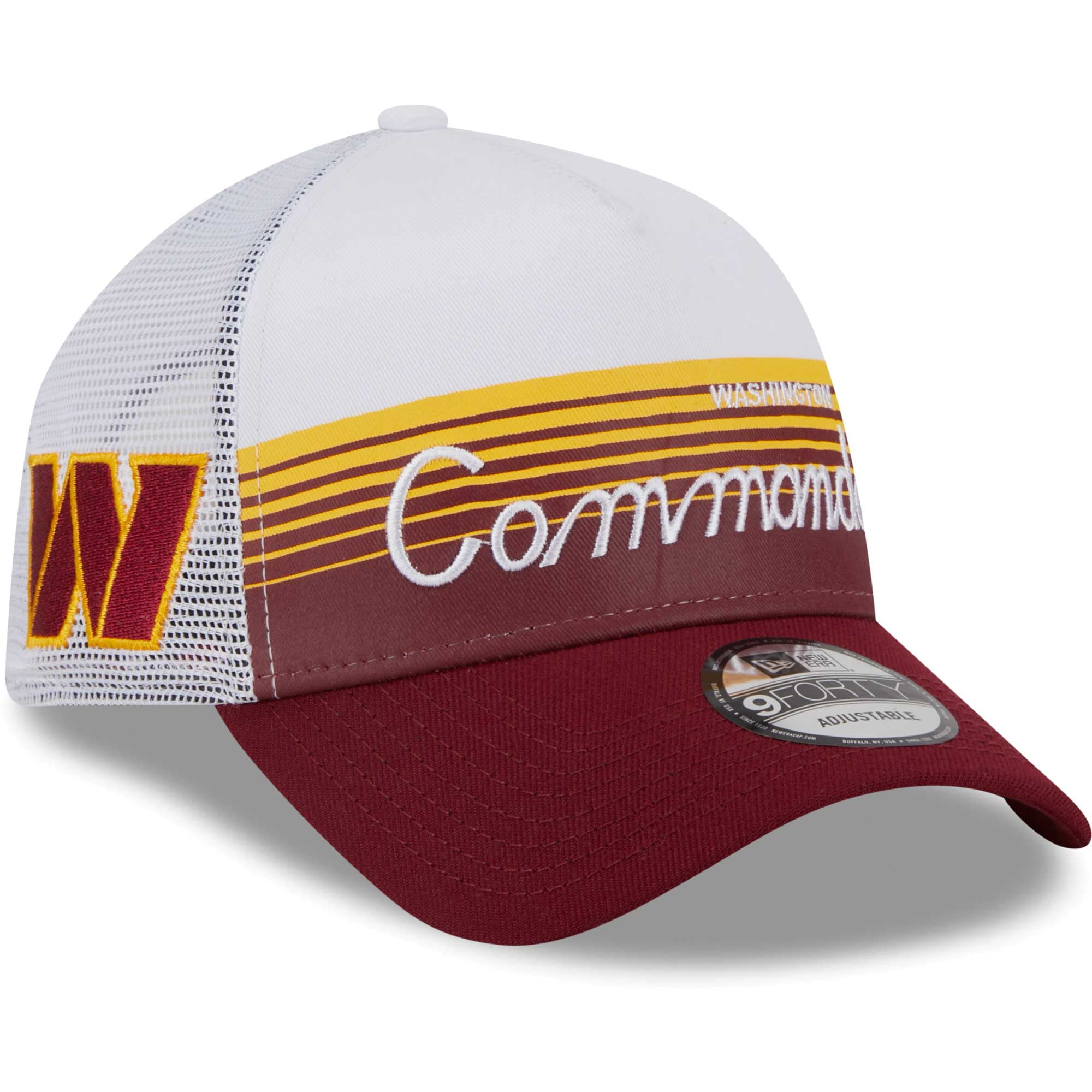 Men's New Era Burgundy Washington Commanders Horizon A-Frame 9FORTY ...