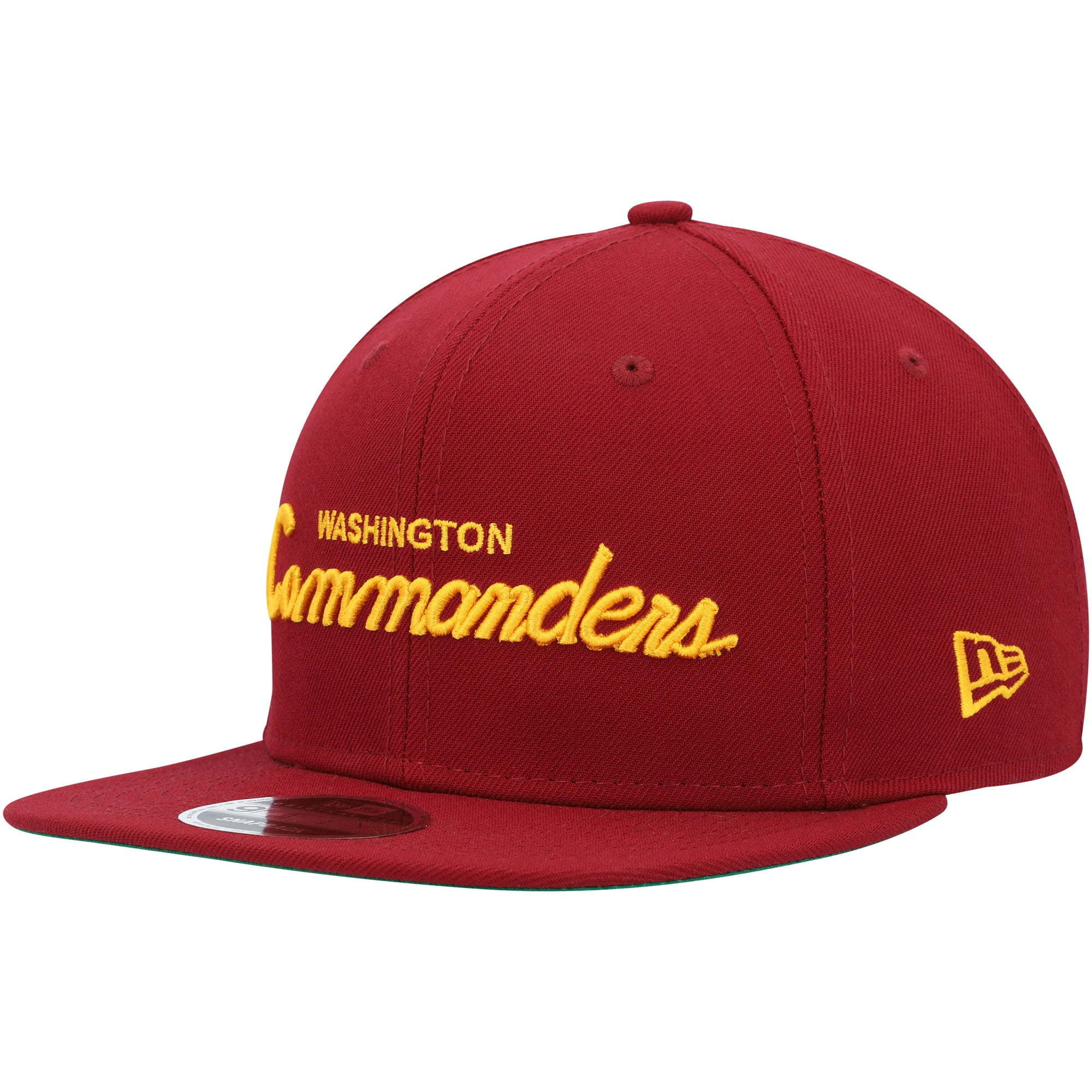 Men's New Era Burgundy Washington Commanders Script-Original Fit 9FIFTY ...