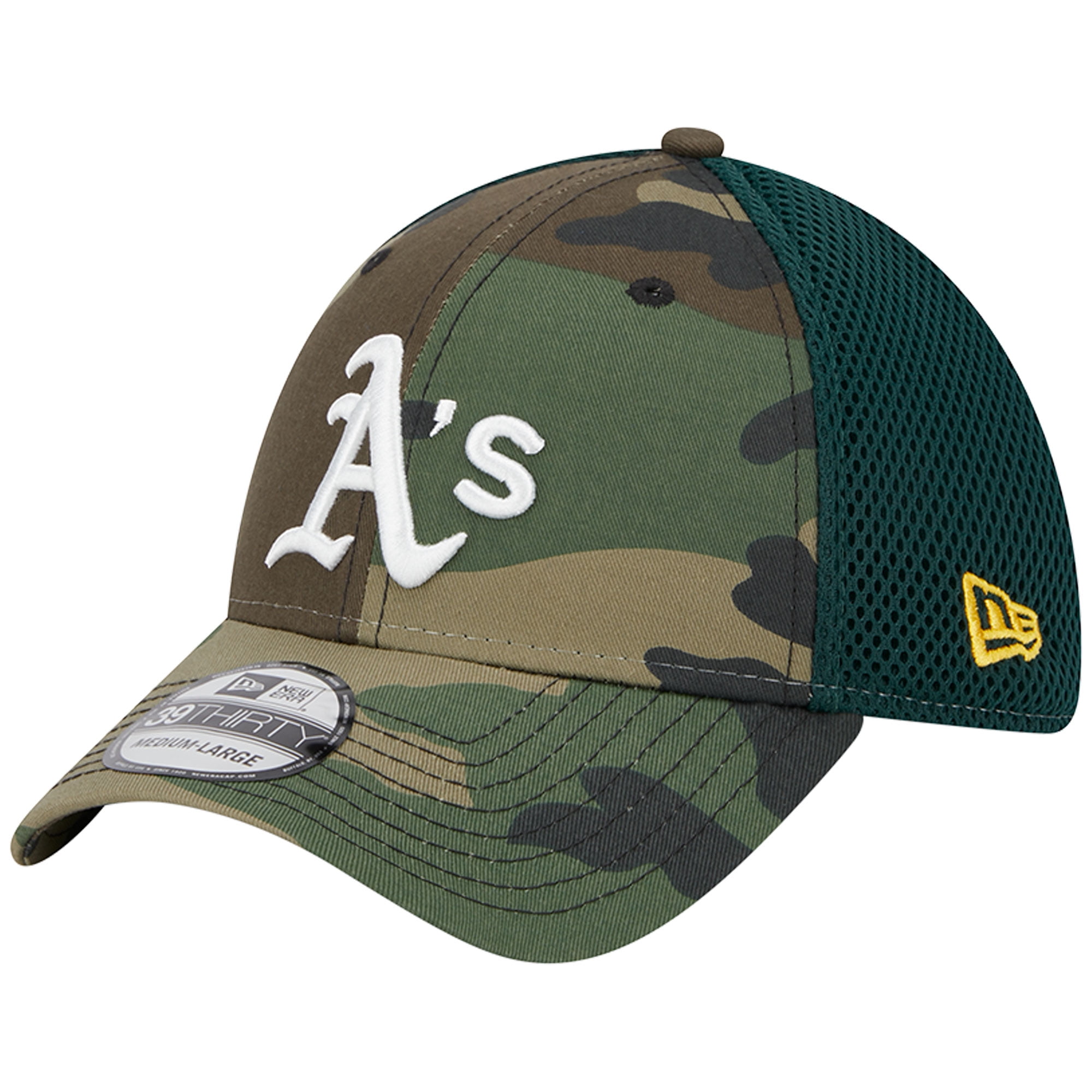 Men's New Era Camo Athletics Team Neo 39THIRTY Flex Hat - Walmart.com