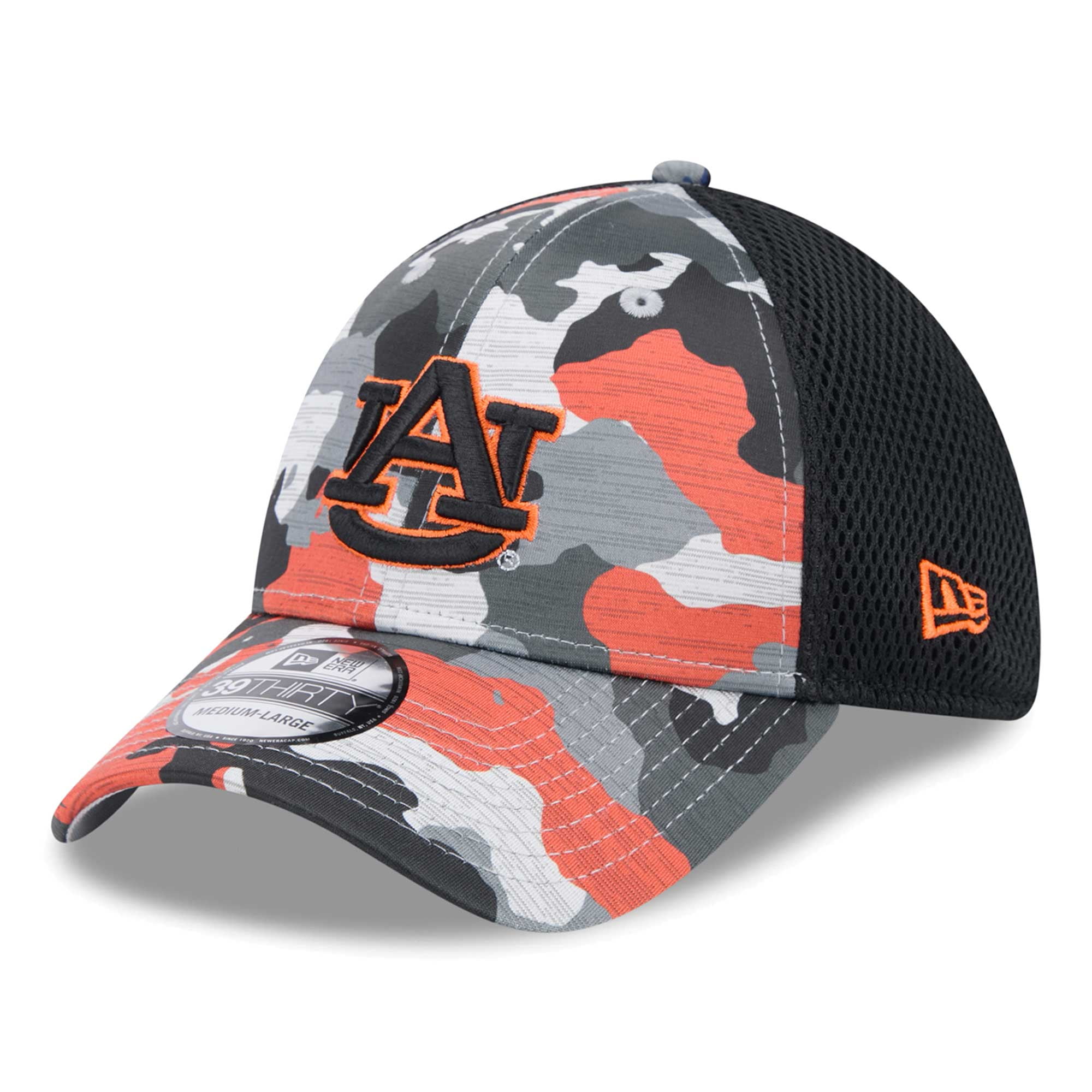 Men's New Era Camo/Black Auburn Tigers Active 39THIRTY Flex Hat ...