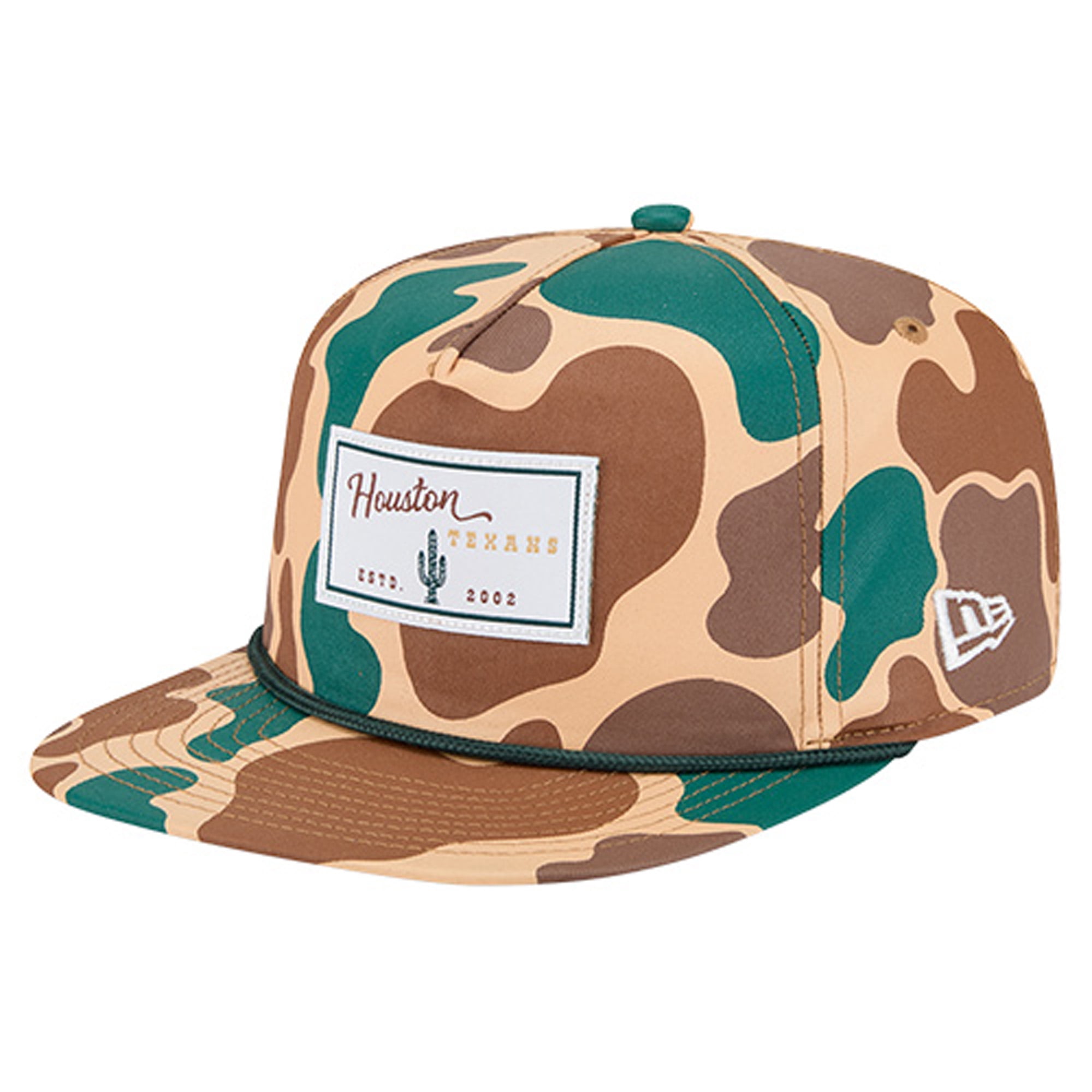 Men's New Era Camo Houston Texans Duck Rope 19TWENTY Snapback Hat ...