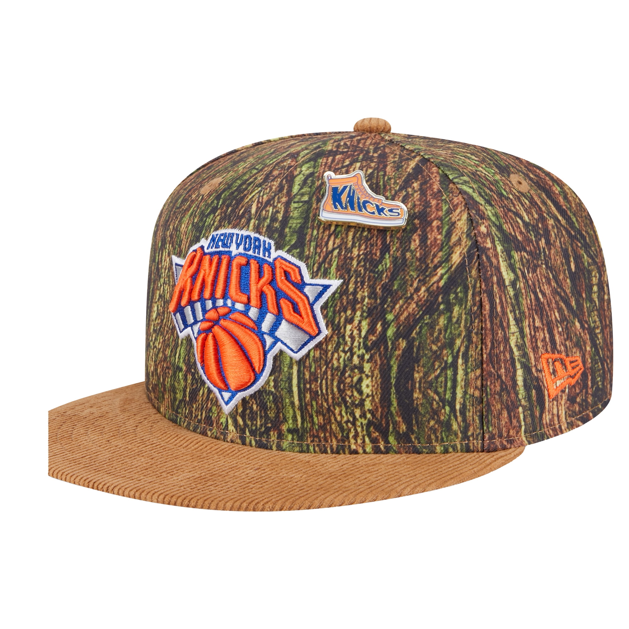 Men's-New Era Camo New York Knicks Victory Grove Forest Sneaker Pin ...
