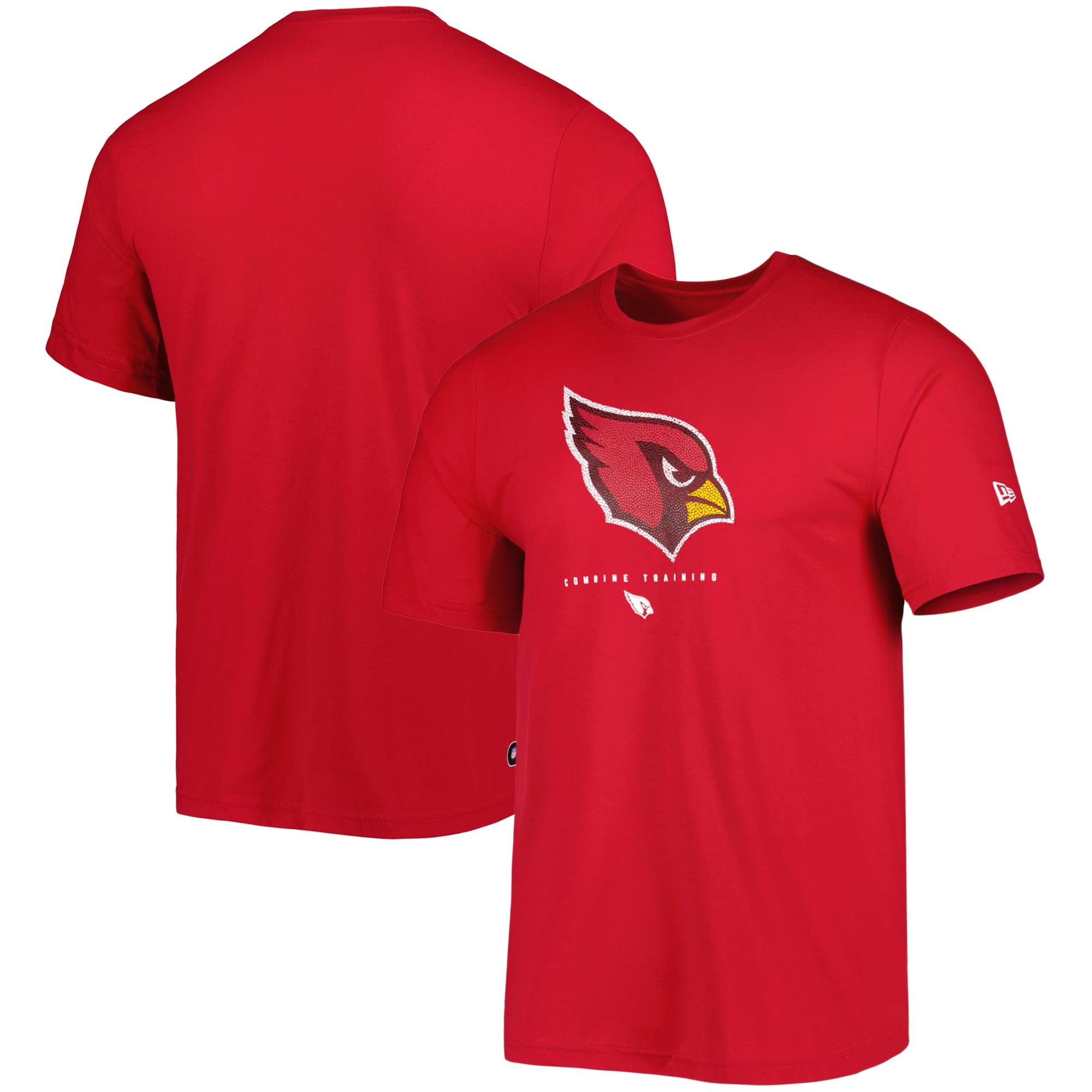 New Era Men's Arizona Cardinals T-Shirt, Authentic Combine Ball Logo ...