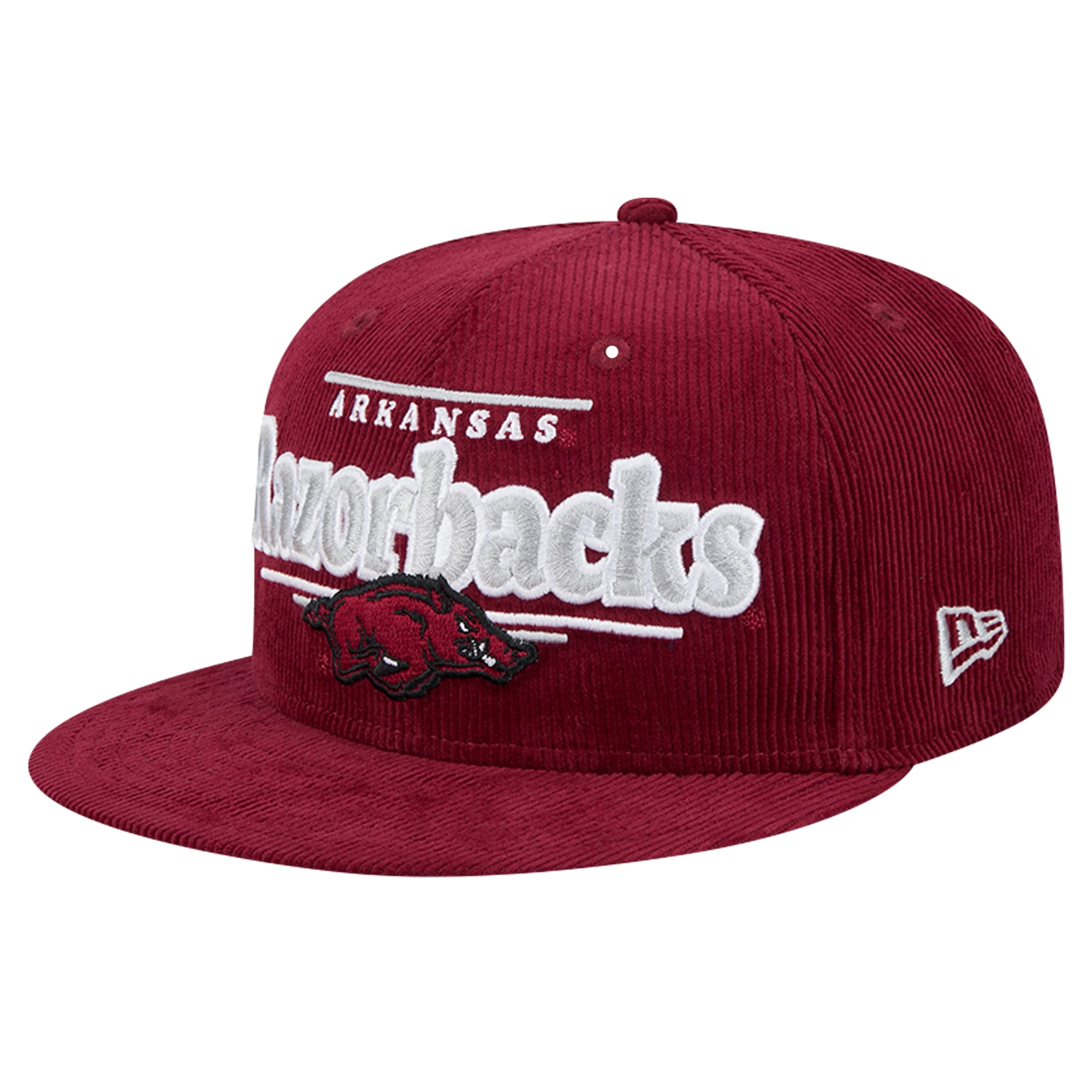 Men's New Era Cardinal Arkansas Razorbacks Display 9FIFTY Snapback Hat ...