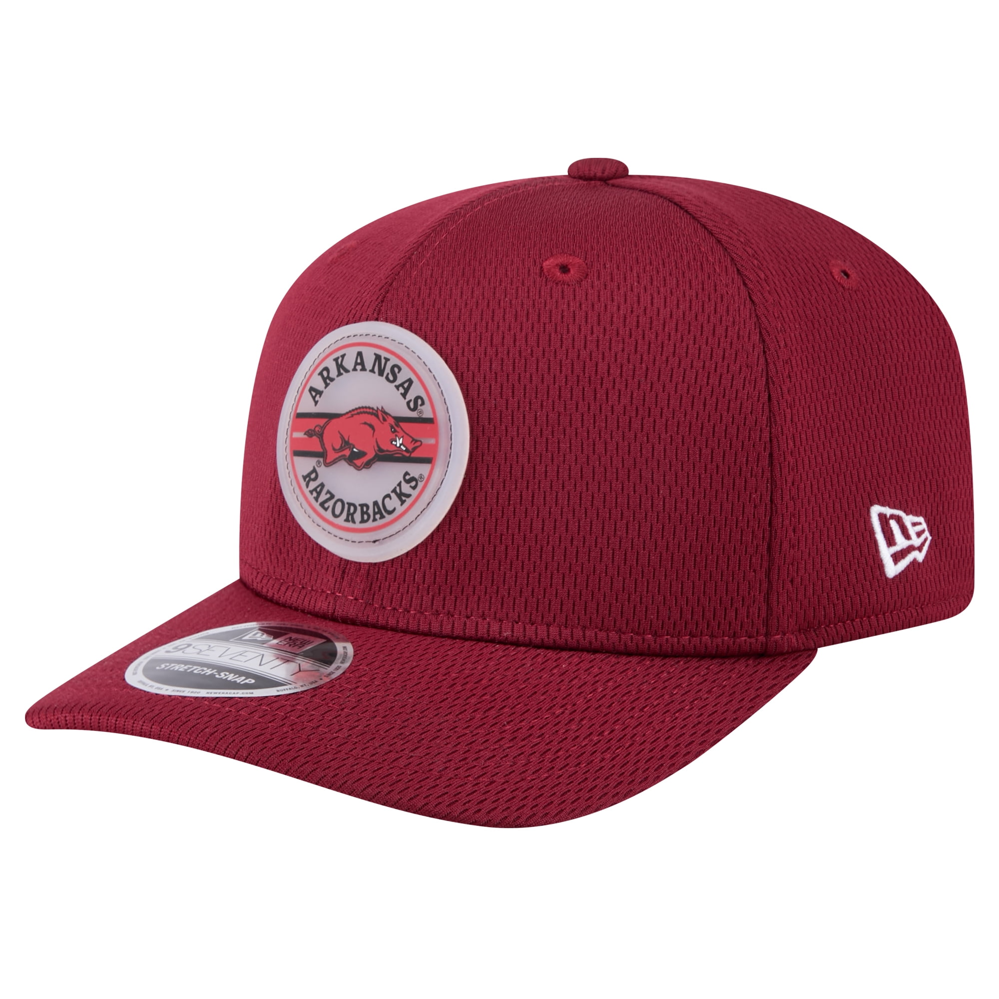 Men's New Era Cardinal Arkansas Razorbacks Patched 9SEVENTY Stretch ...
