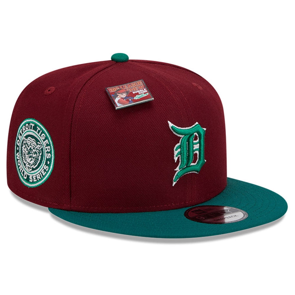 Men's New Era Cardinal/Green Detroit Tigers Strawberry Big League Chew ...