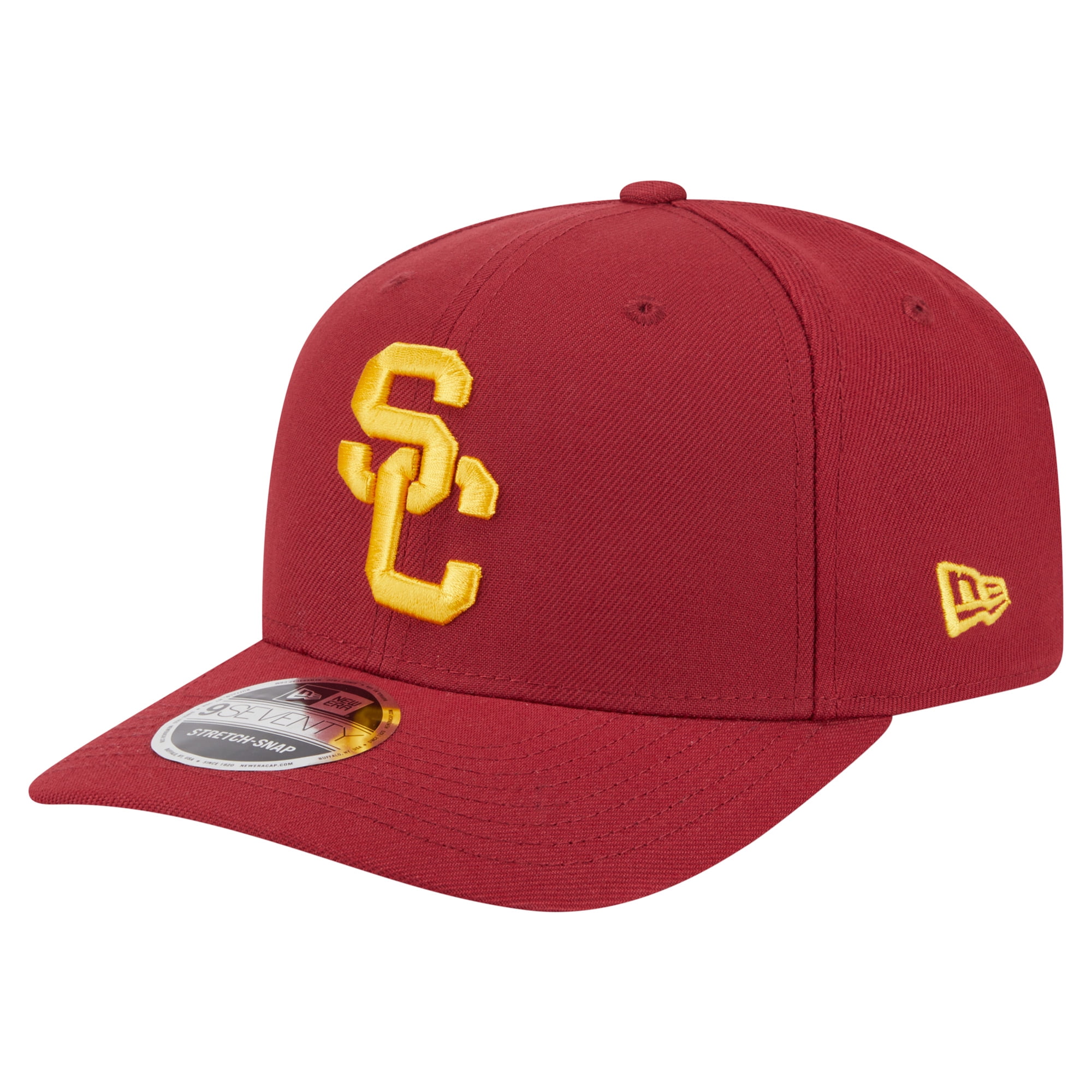 Men's New Era Cardinal USC Trojans Team Collective 9SEVENTY Stretch-Snap Adjustable Hat ...