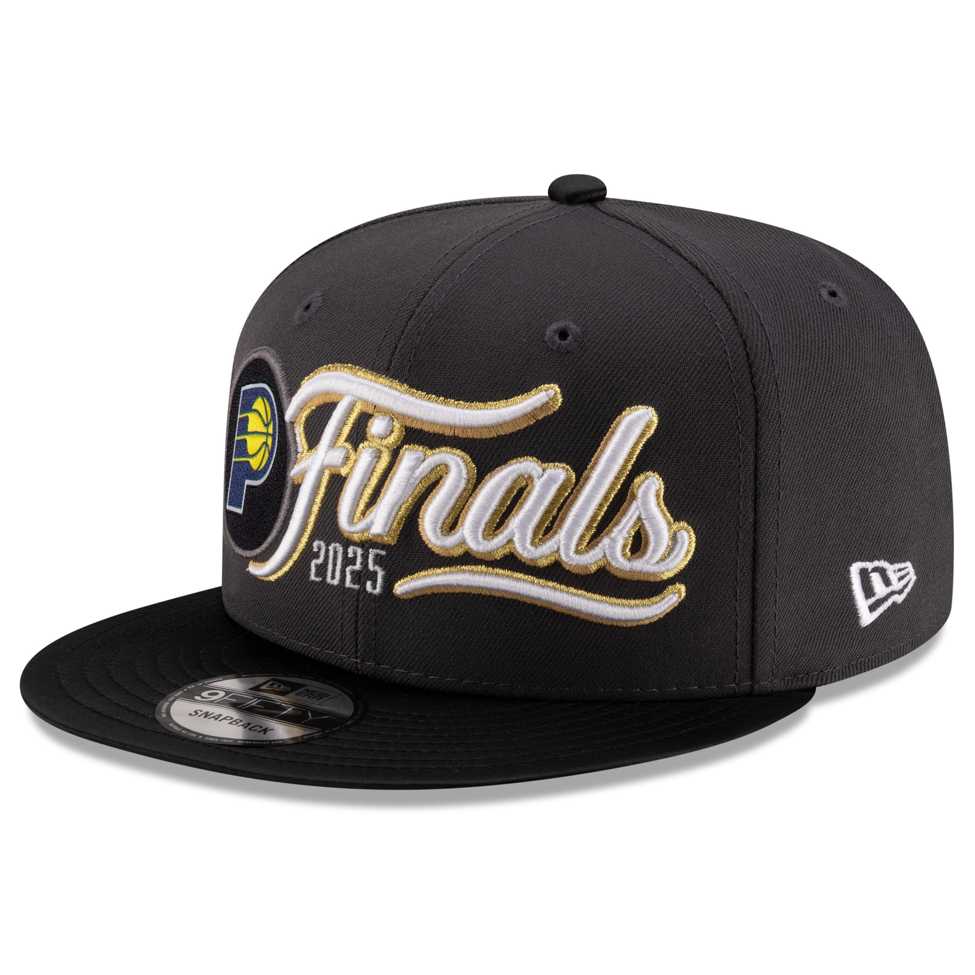 Men's New Era Charcoal/Black Indiana Pacers 2025 Eastern Conference ...