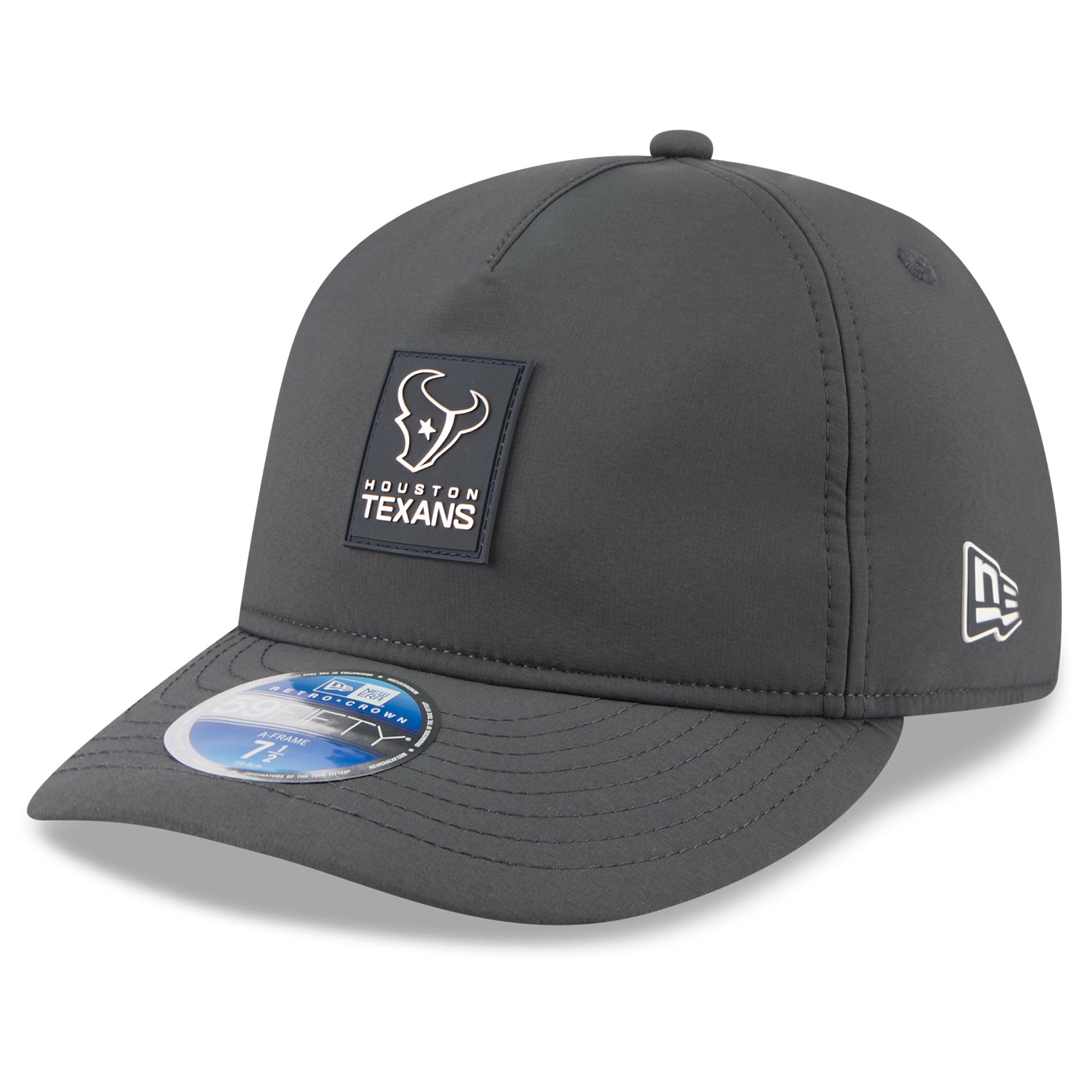Men's New Era Charcoal Houston Texans 2025 Sideline Cold Weather Retro ...