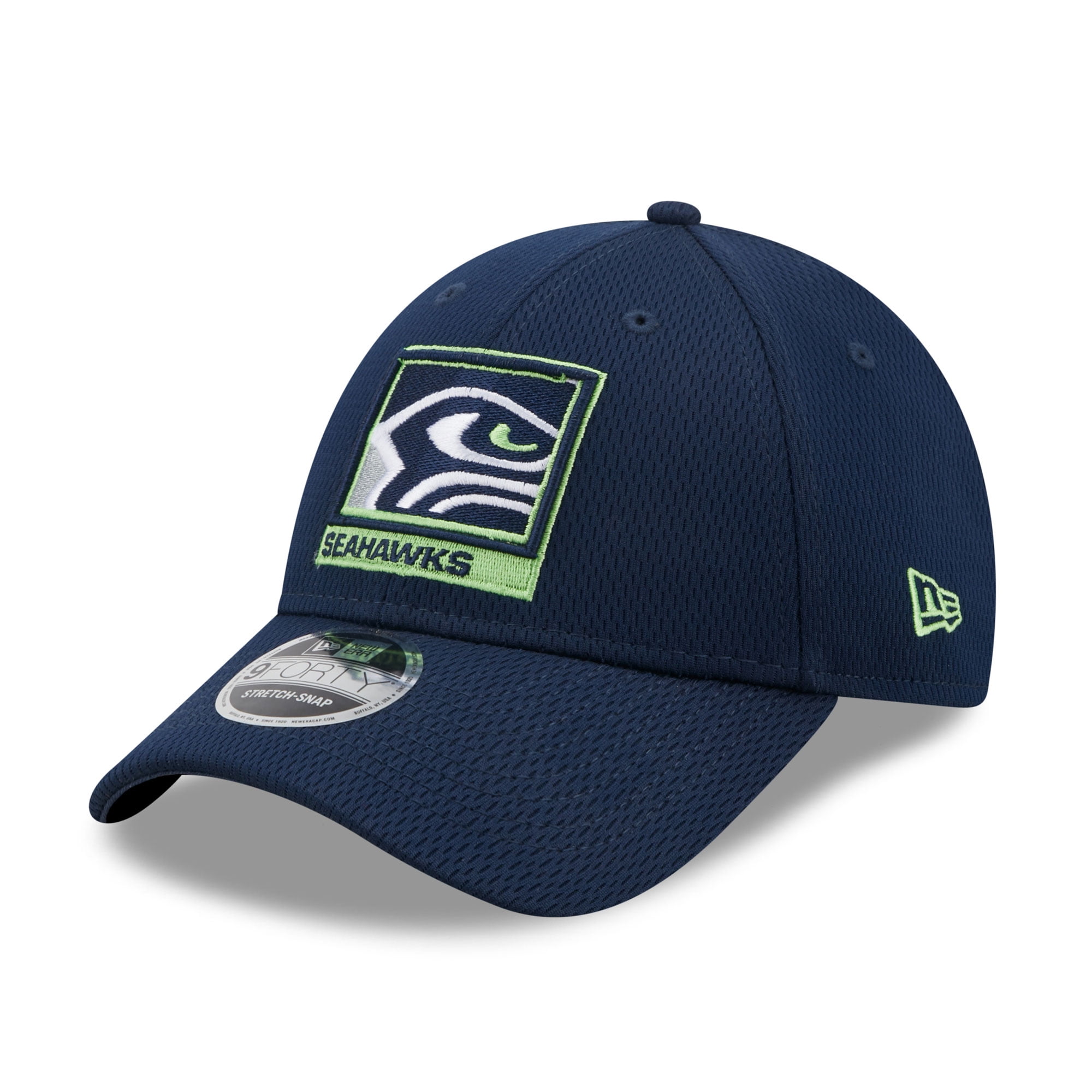 Men's New Era College Navy Seattle Seahawks Framed AF 9FORTY Snapback ...
