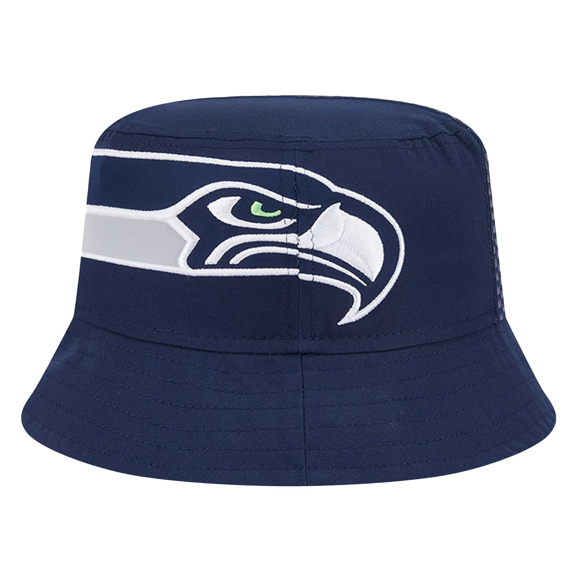 Men's New Era College Navy Seattle Seahawks Helmet Bucket Hat - Walmart.com