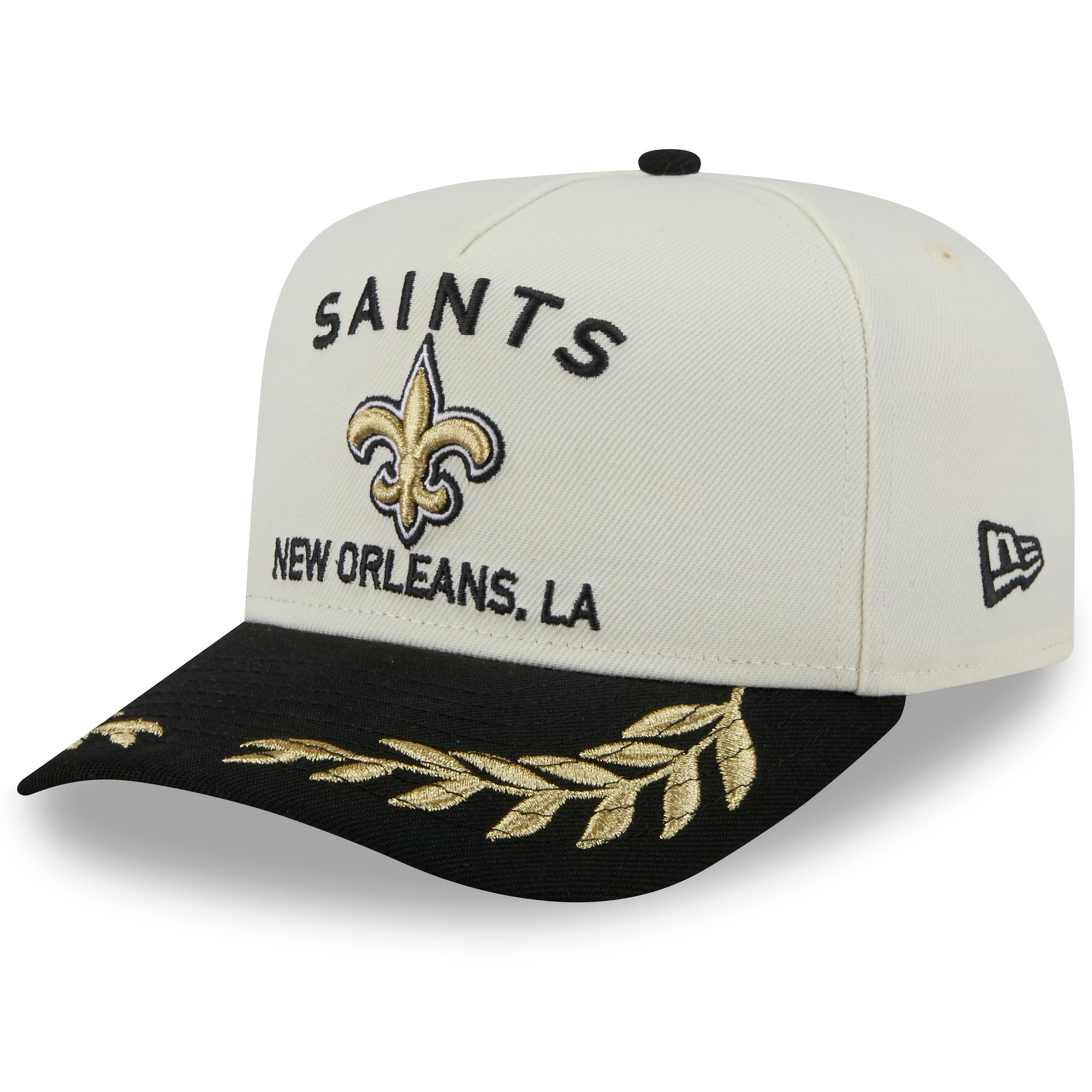 Men's New Era Cream/Black New Orleans Saints 2025 NFL Draft A-Frame ...