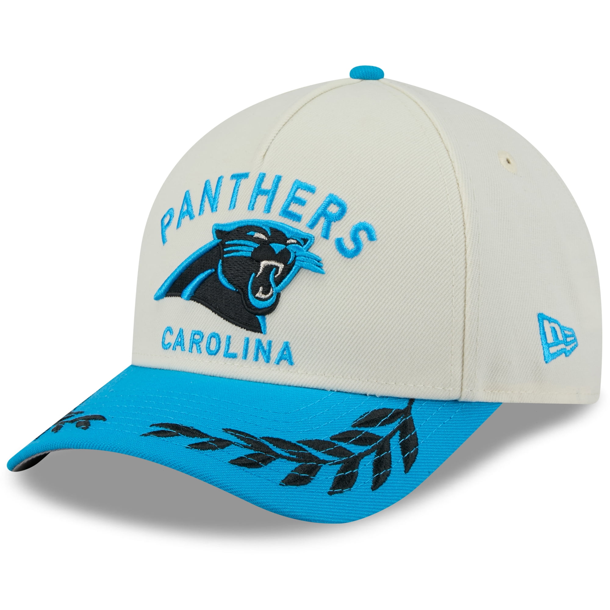 Men's New Era Cream/Blue Carolina Panthers 2025 NFL Draft 9FORTY A ...