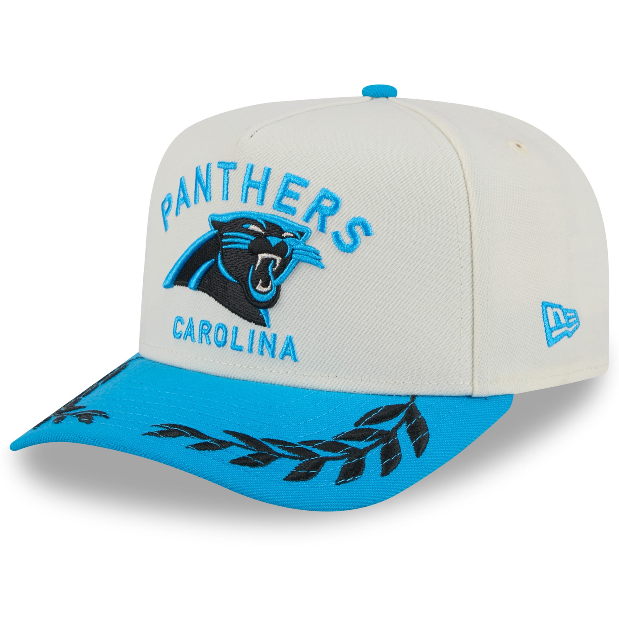 Men's New Era Cream/Blue Carolina Panthers 2025 NFL Draft A-Frame ...