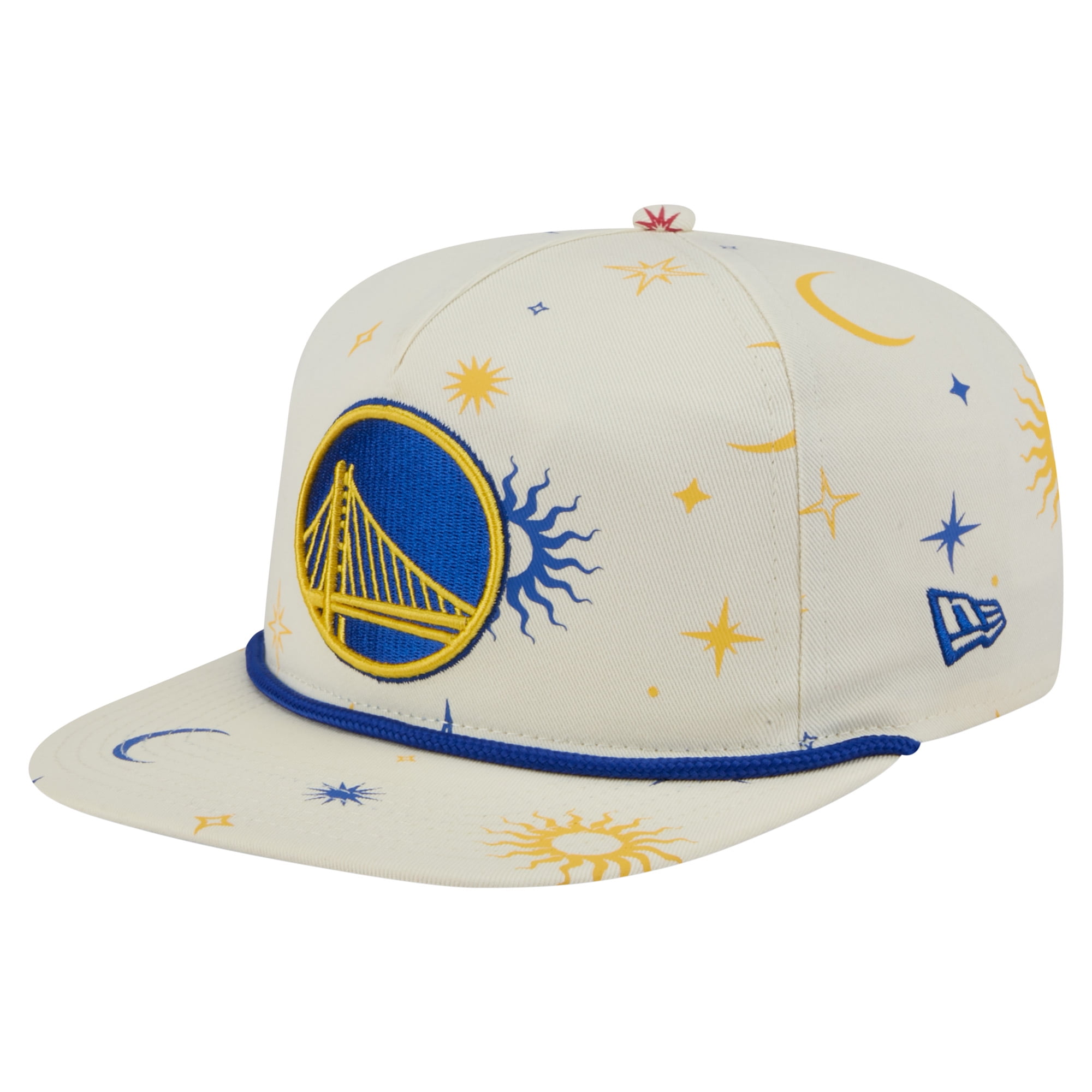 Men's New Era Cream Golden State Warriors Lunar Golfer Snapback Hat ...