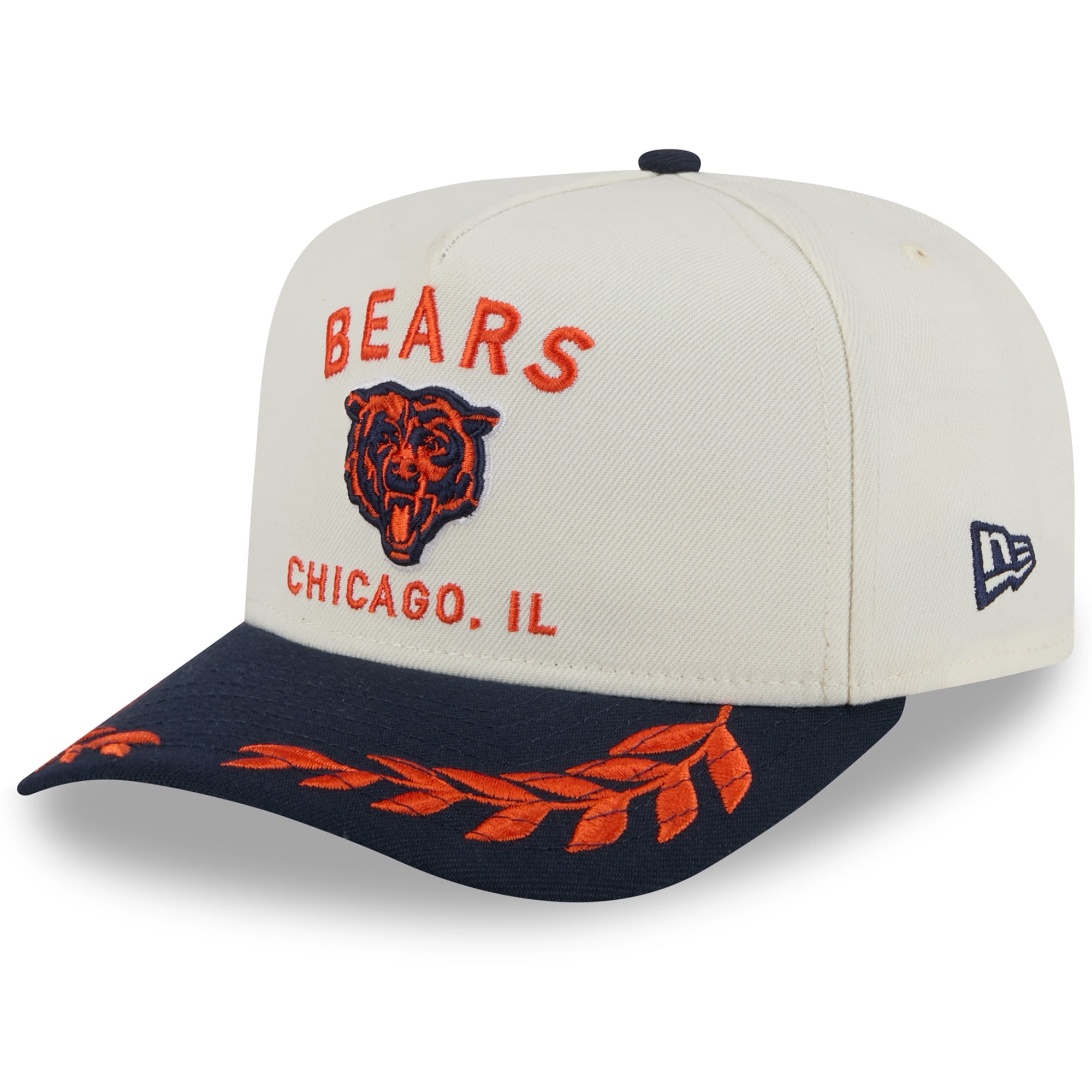 Men's New Era Cream/Navy Chicago Bears 2025 NFL Draft A-Frame 9FIFTY Snapback Hat - Walmart.com