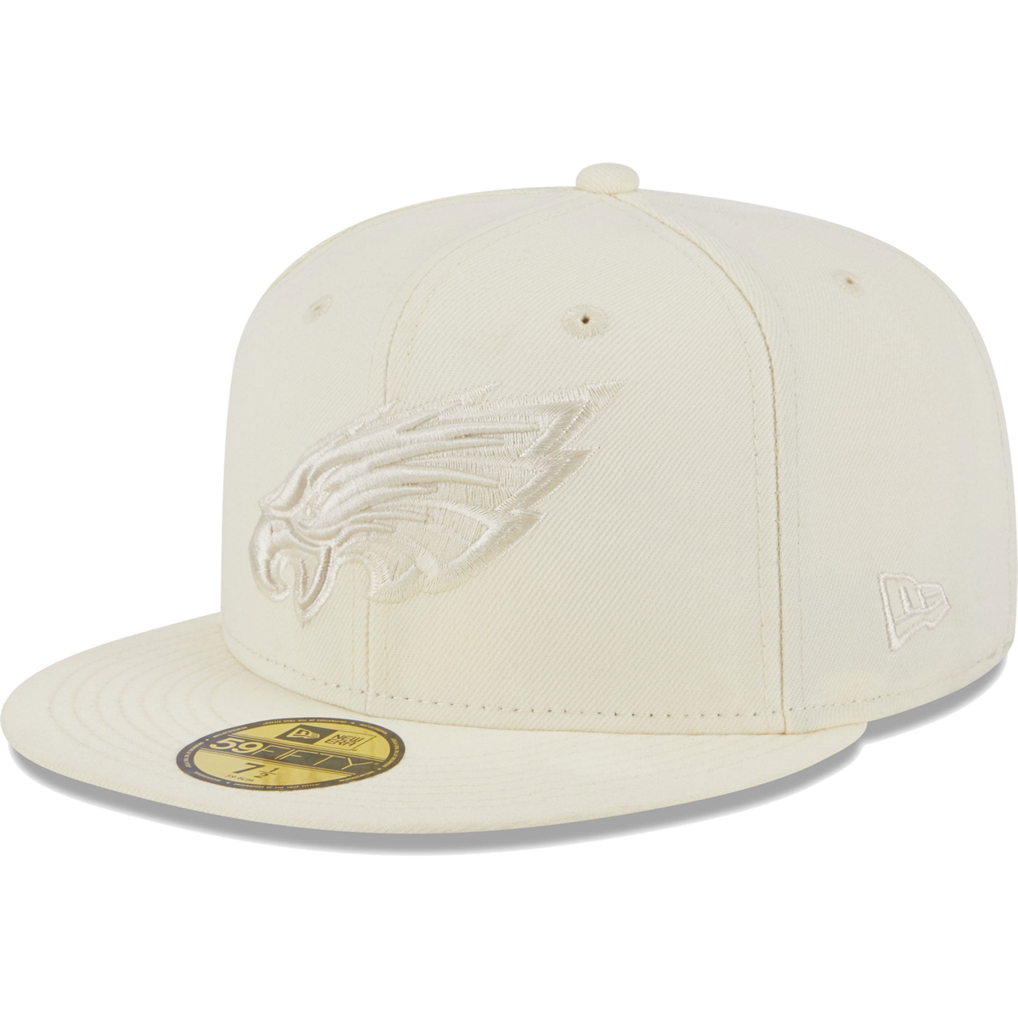 Men's New Era Cream Philadelphia Eagles Color Pack 59FIFTY Fitted Hat ...