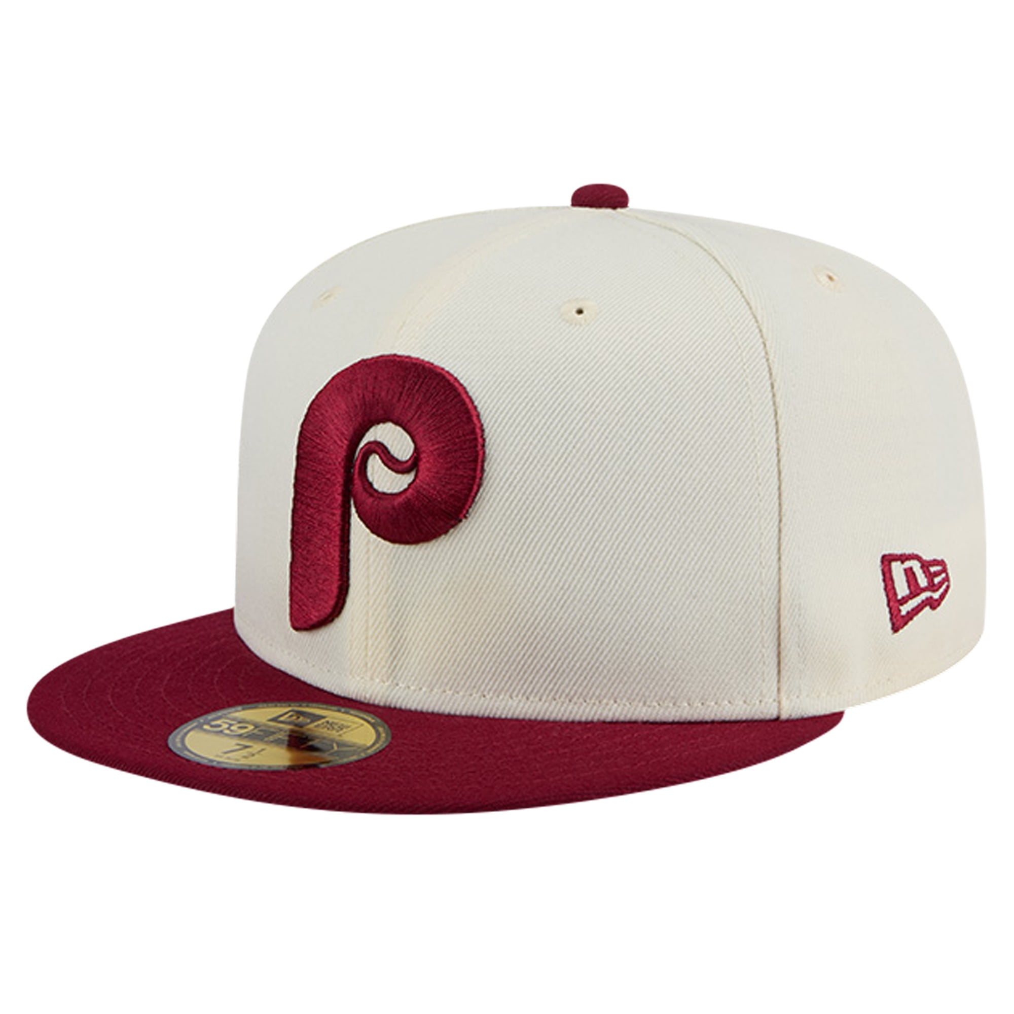 Men's New Era Cream Philadelphia Phillies Cooperstown Collection Chrome ...