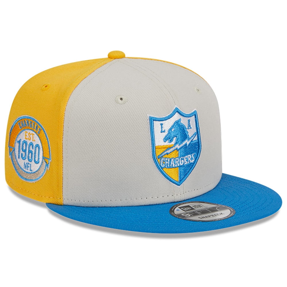 Men's New Era Cream/Powder Blue Los Angeles Chargers 2023 Sideline ...