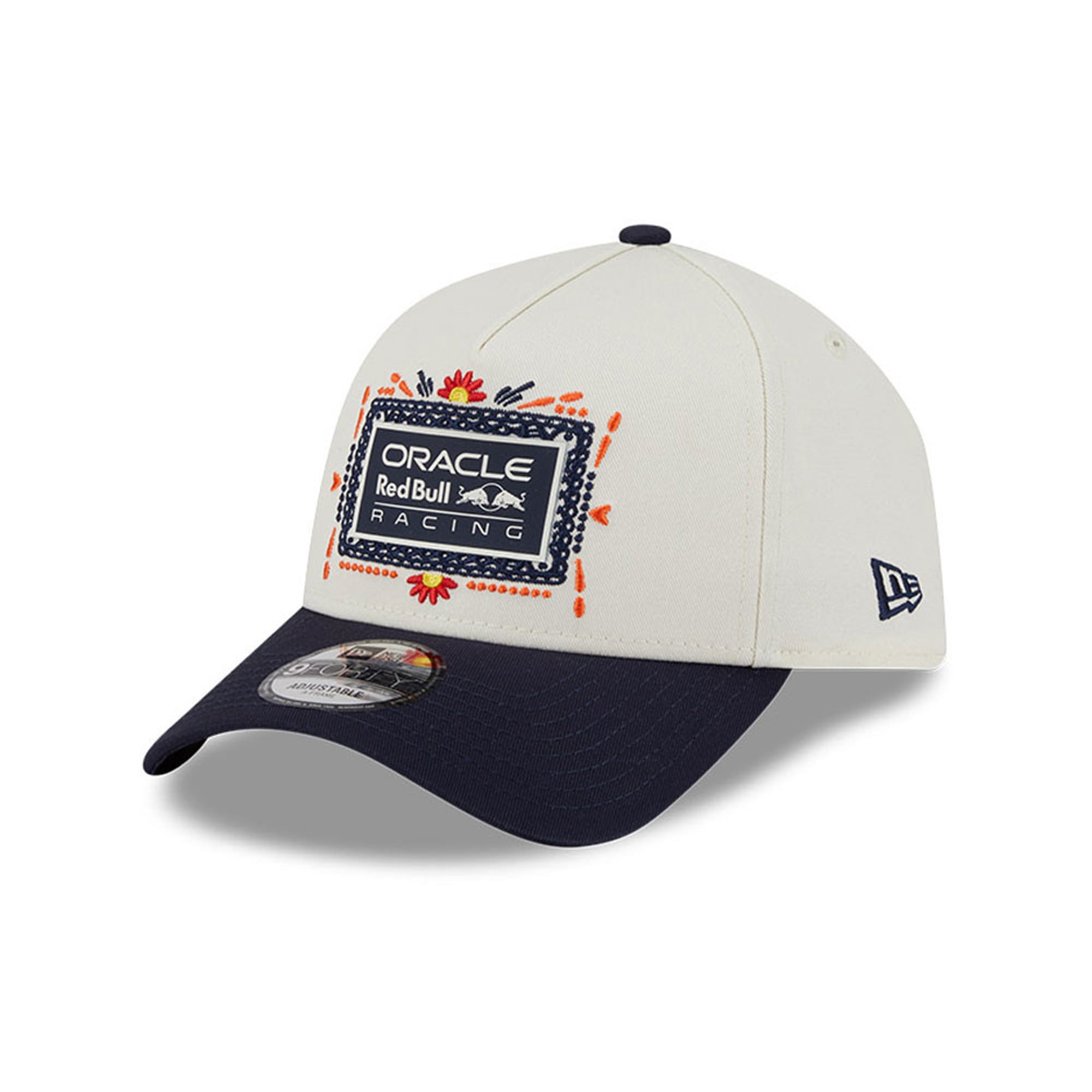 Men's New Era Cream Red Bull Racing Team 9FORTY A-Frame Adjustable Hat ...