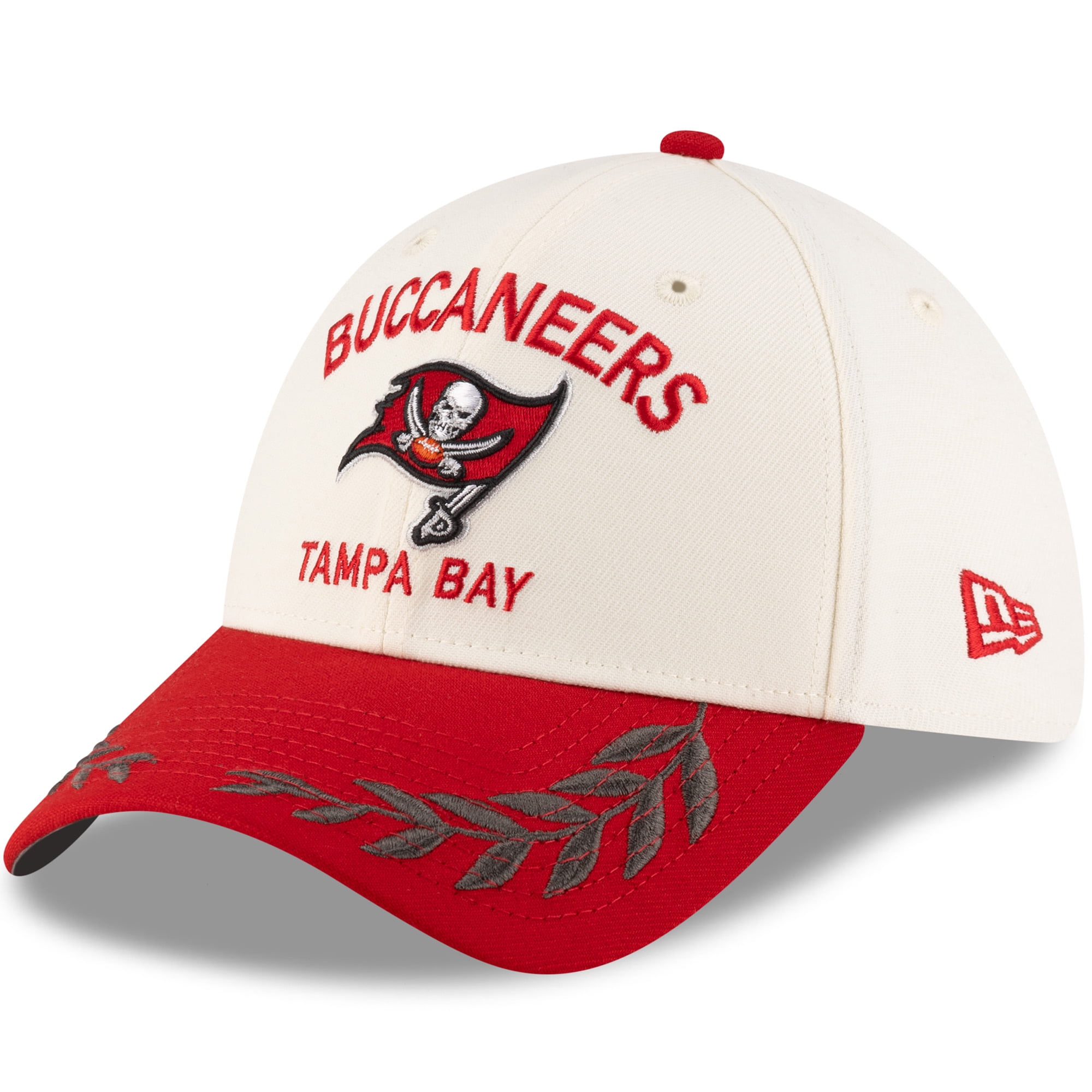 Men's New Era Cream/Red Tampa Bay Buccaneers 2025 NFL Draft 39THIRTY ...