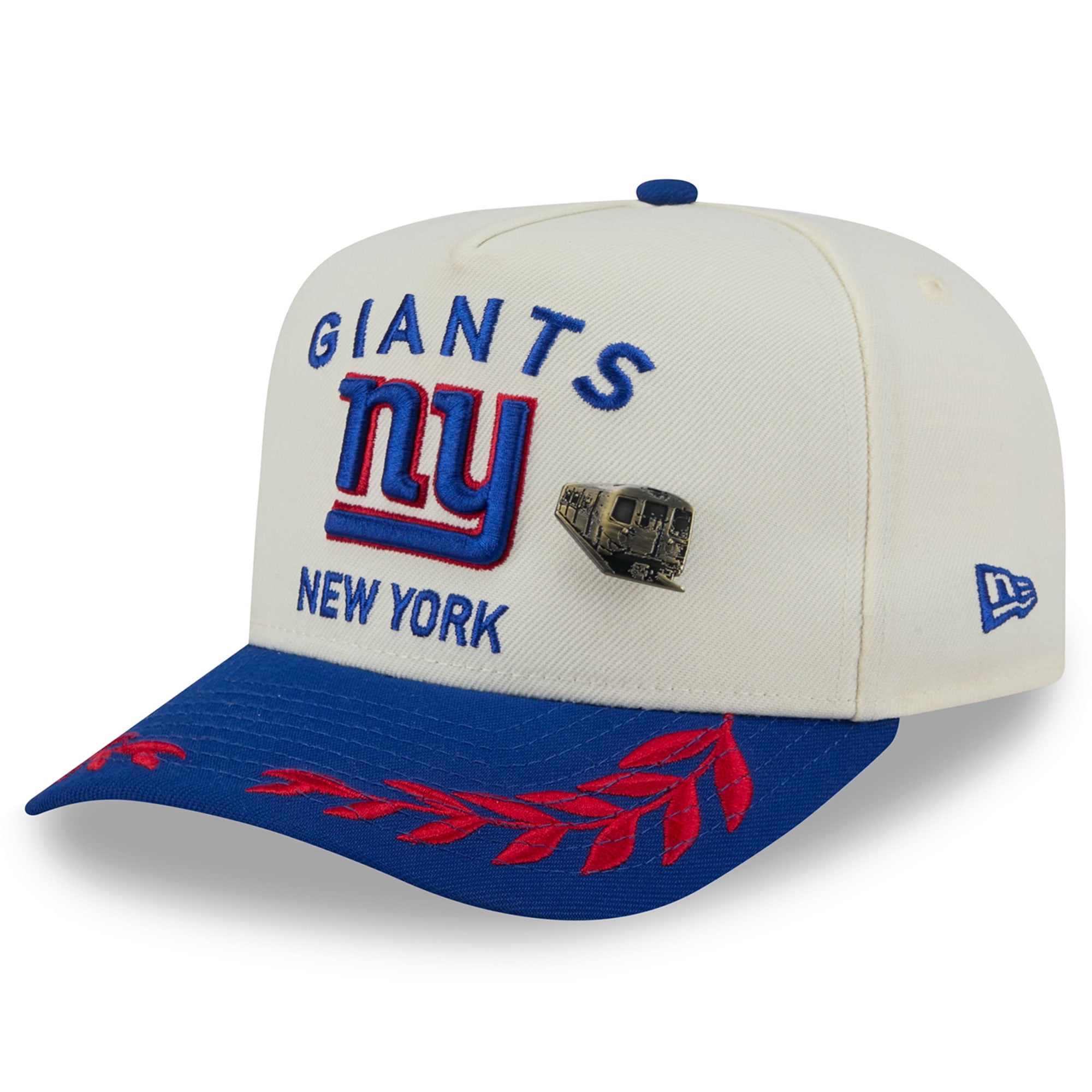 Men's New Era Cream/Royal New York Giants 2025 NFL Draft A-Frame ...
