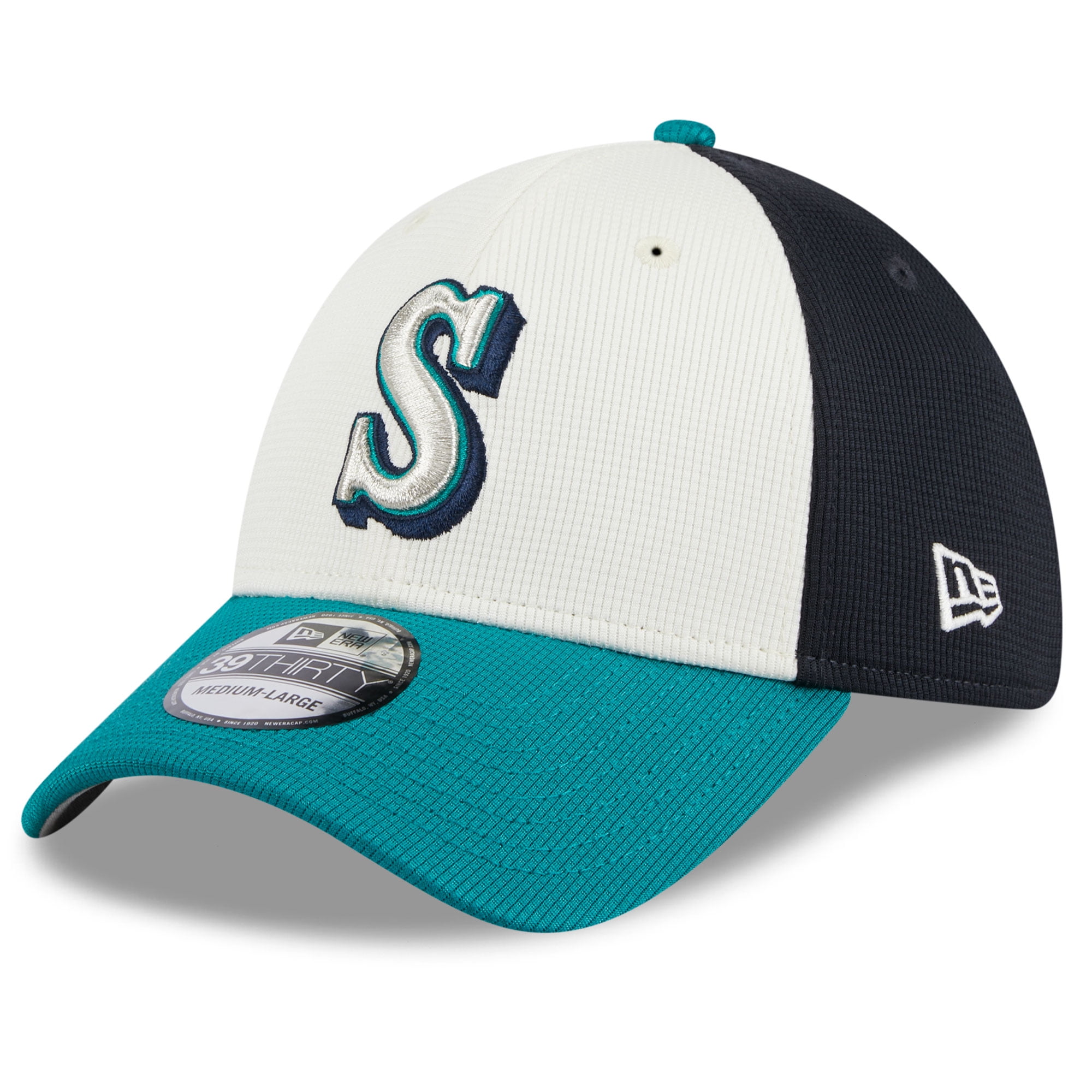 Men's New Era Cream Seattle Mariners 2025 Batting Practice 39THIRTY ...