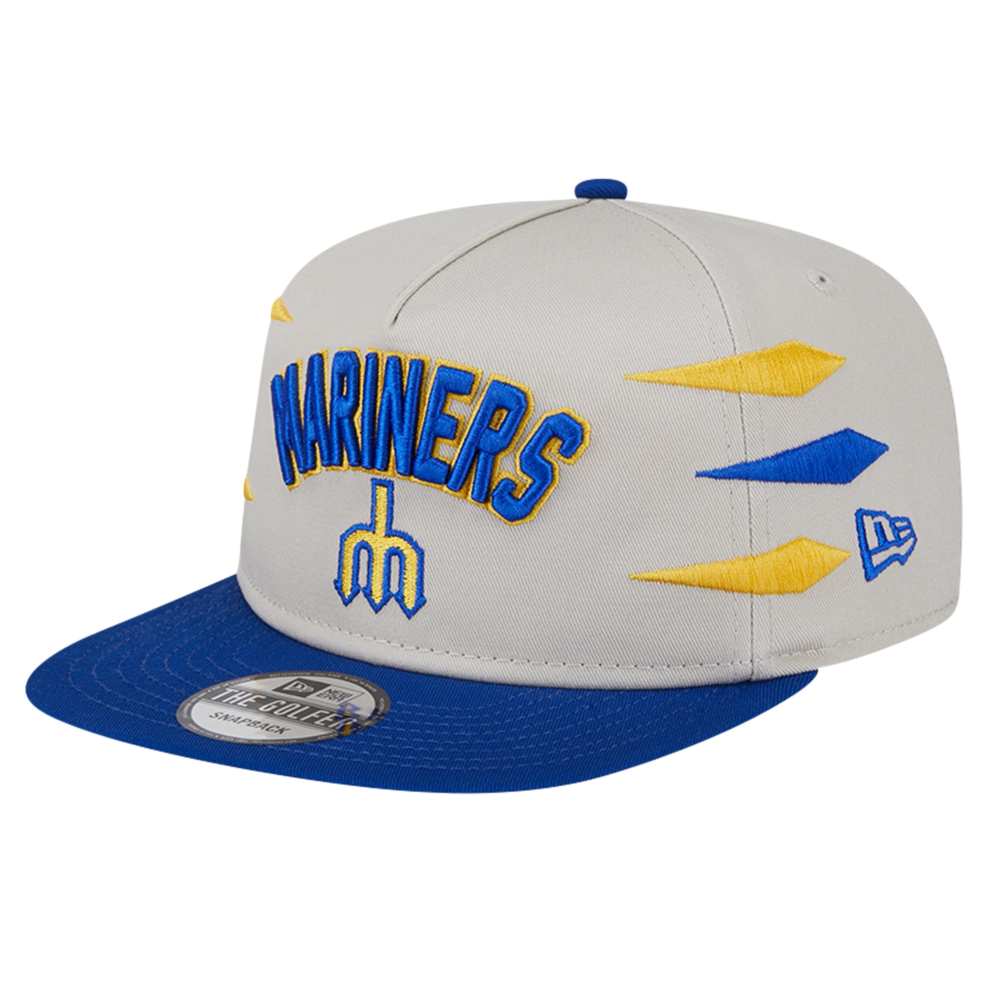 Men's New Era Cream Seattle Mariners Iron Golfer Snapback Hat - Walmart.com