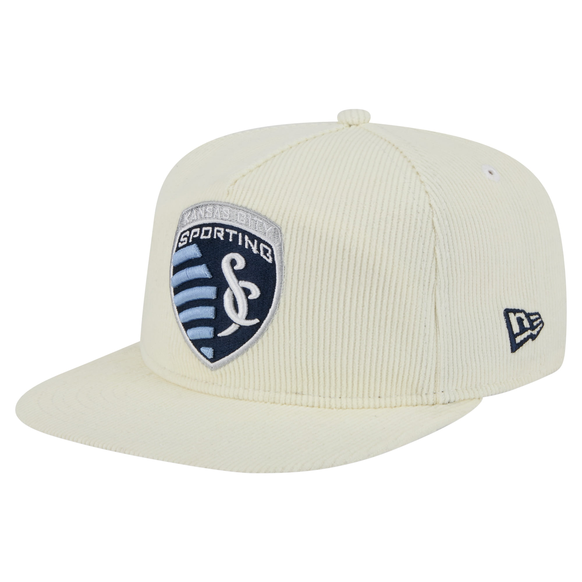 Men's-New Era Cream Sporting Kansas City 2025 Kickoff Snapback Golfer ...