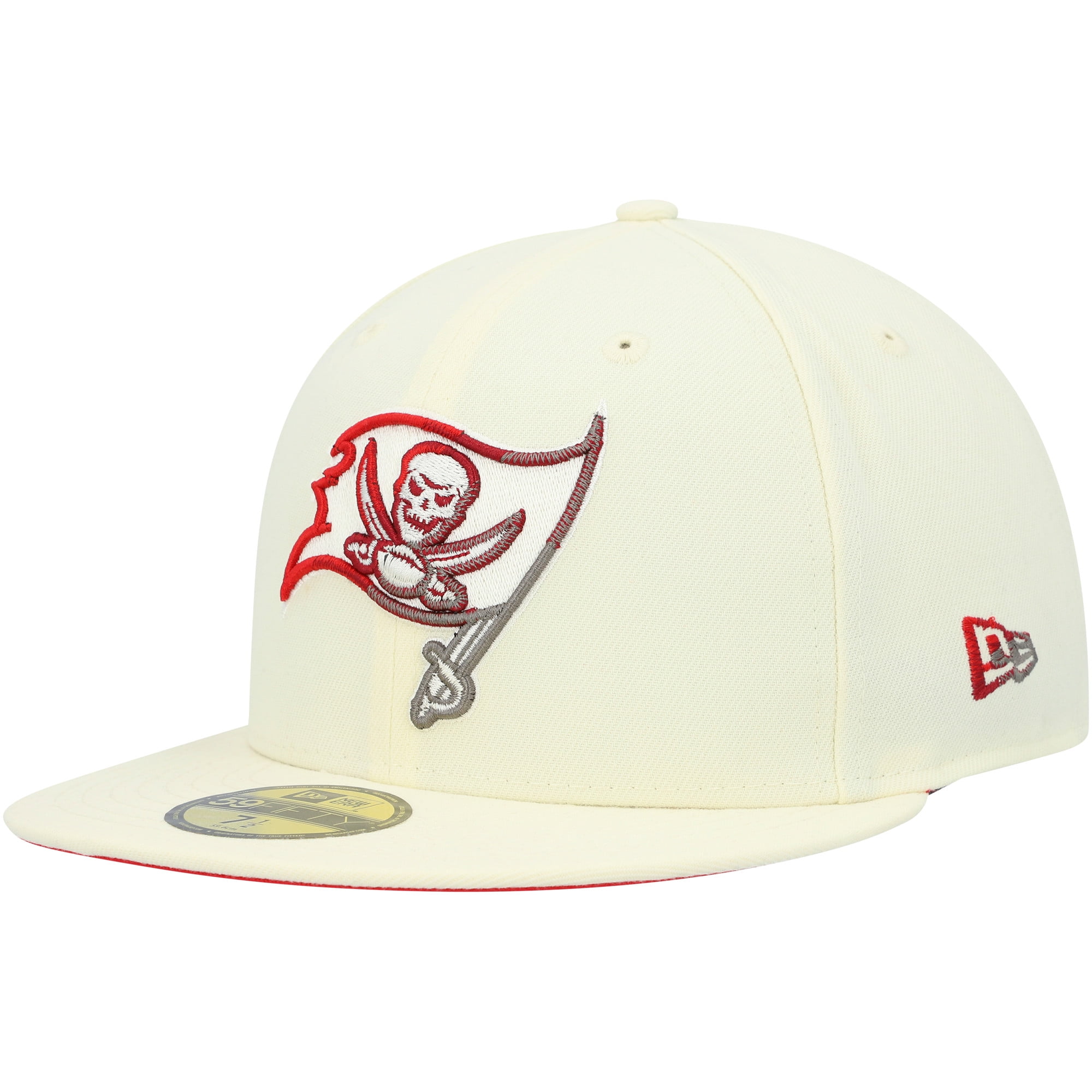 Men's New Era Cream Tampa Bay Buccaneers Chrome Color Dim 59FIFTY ...