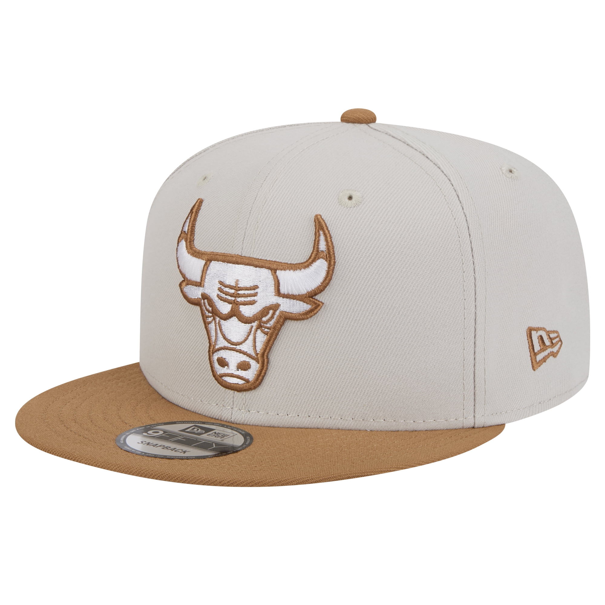 Men's New Era Cream/Tan Chicago Bulls Color Pack 2-Tone 9FIFTY Snapback ...