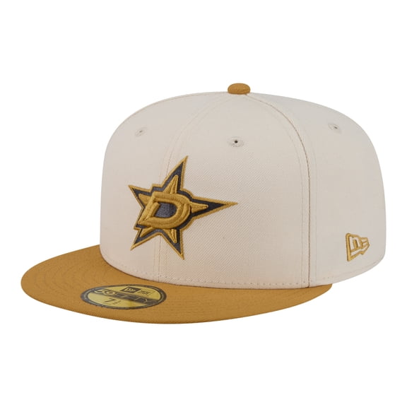 Men's New Era Cream/Tan Colorado Avalanche Colorpack Two-Tone 59FIFTY ...
