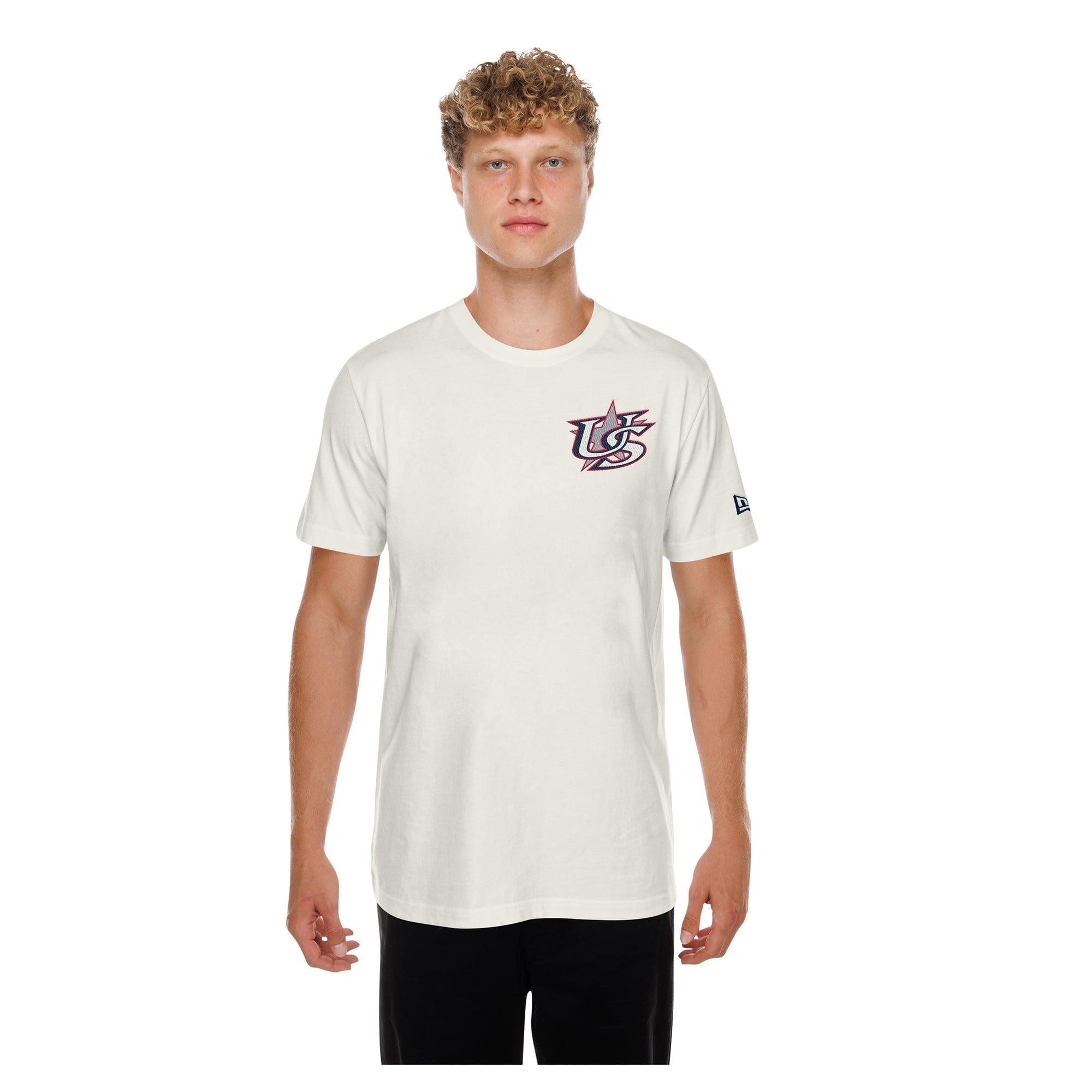Men's New Era Cream USA Baseball 2026 World Baseball Classic Hot Dog T ...