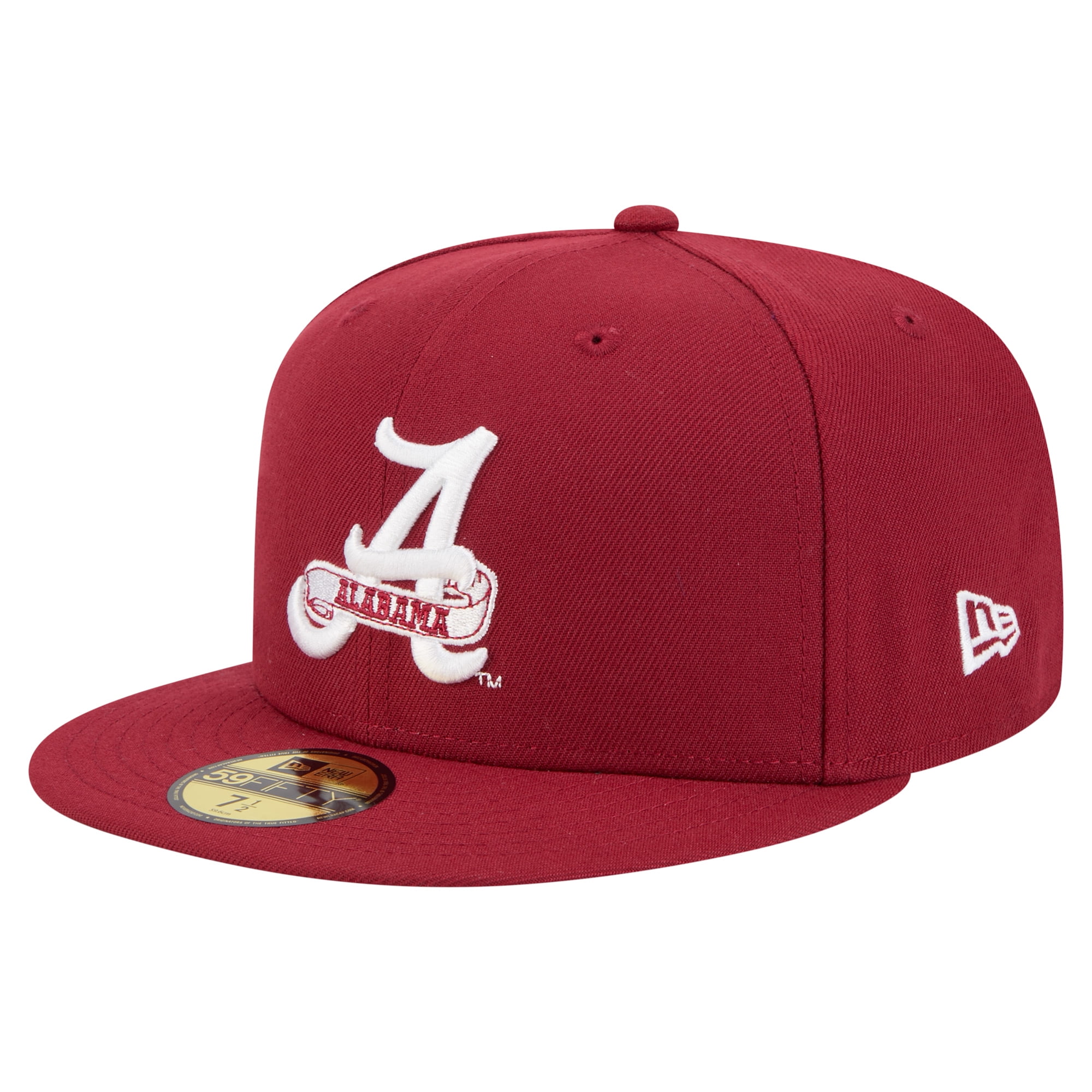 Men's New Era Crimson Alabama Crimson Tide Vault 59FIFTY Fitted Hat ...