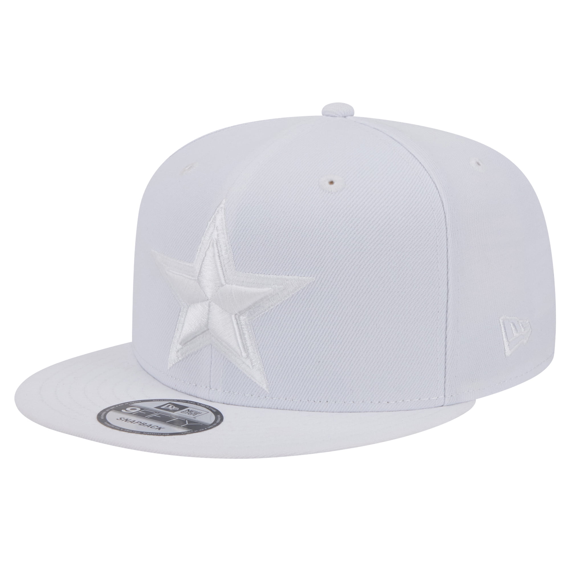 Men's New Era Dallas Cowboys Main White on White 9FIFTY Snapback Hat ...