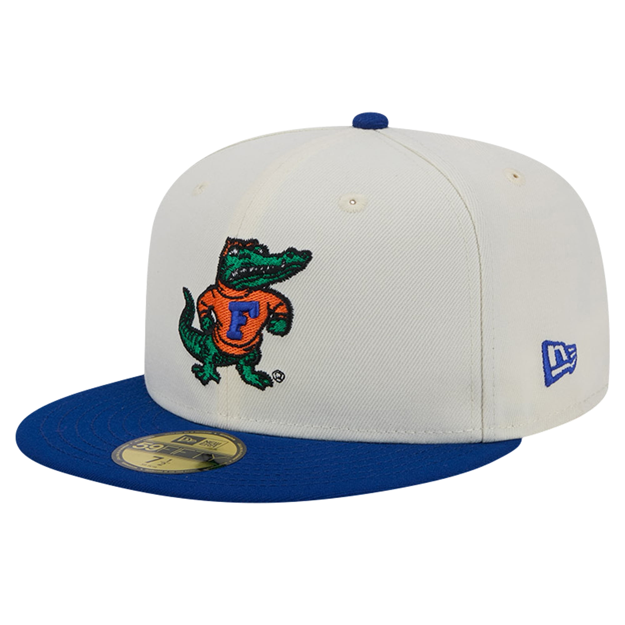 Men's New Era Florida Gators Chrome White Vintage 59FIFTY Fitted Hat ...