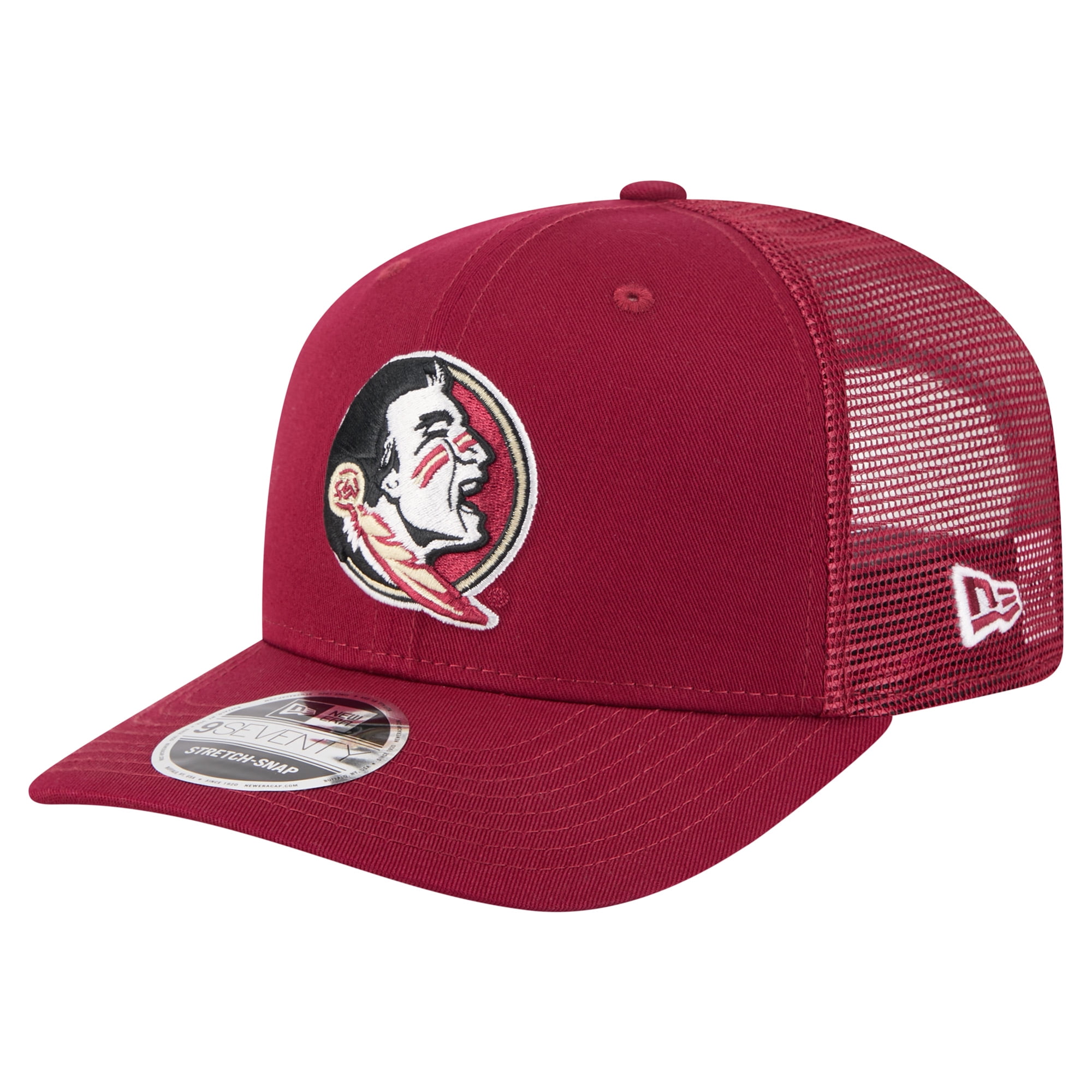 Men's New Era Garnet Florida State Seminoles Primary 9SEVENTY Trucker ...