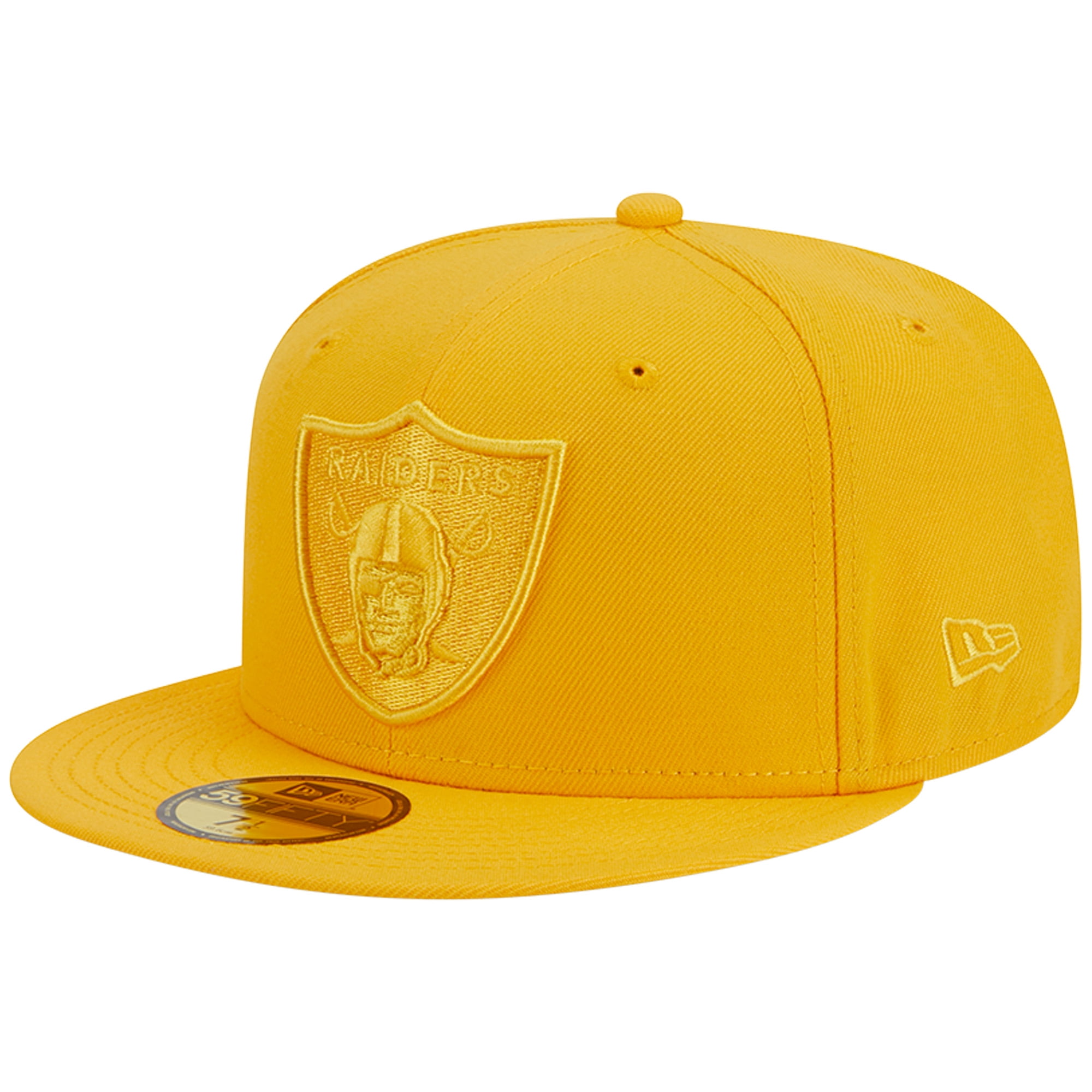 Men's New Era Gold Las Vegas Raiders Color Pack 59FIFTY Fitted Hat ...