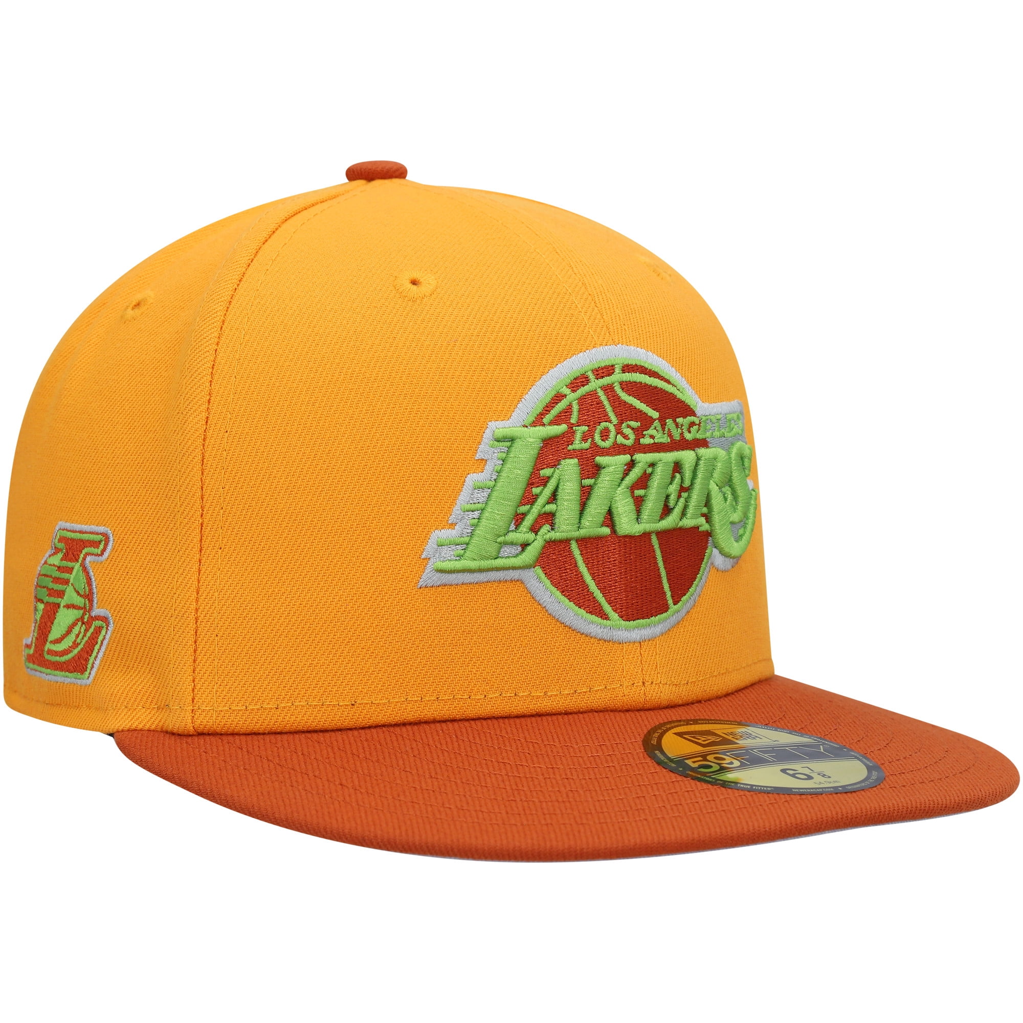 Men's New Era Gold/Rust Los Angeles Lakers 59FIFTY Fitted Hat - Walmart.com