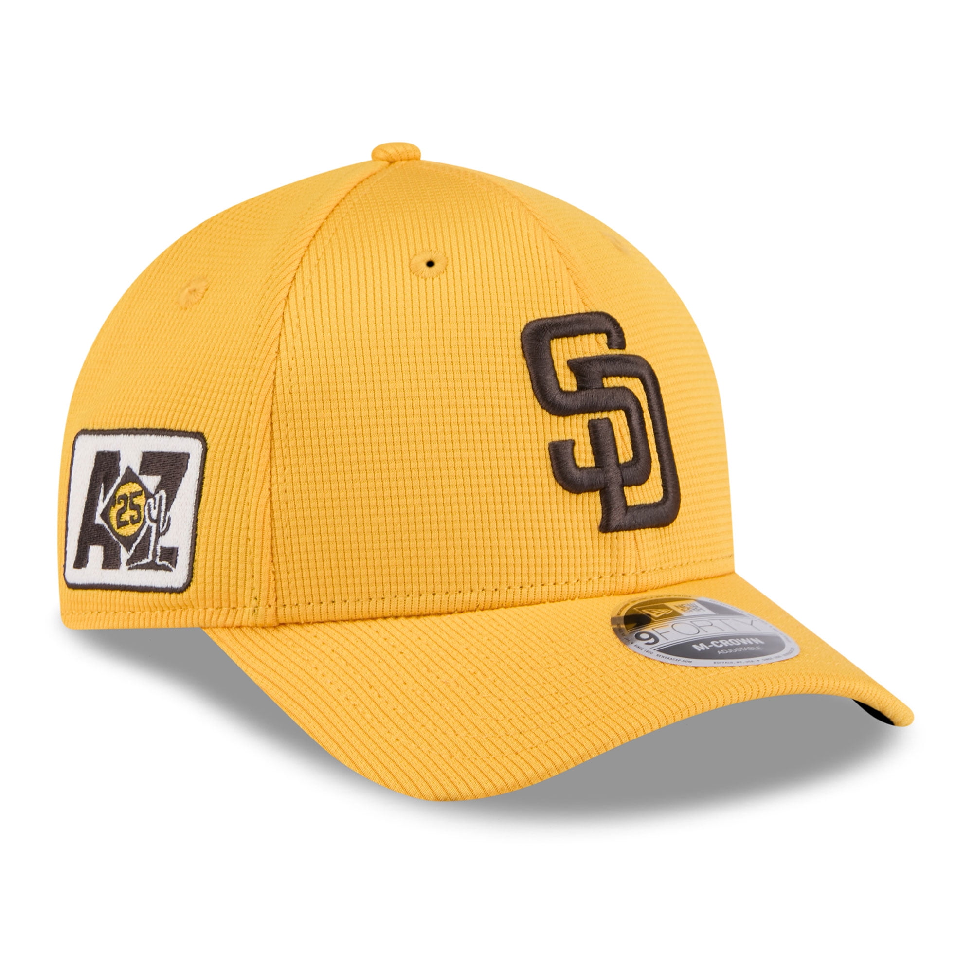 Men's New Era Gold San Diego Padres 2025 Spring Training 9FORTY ...