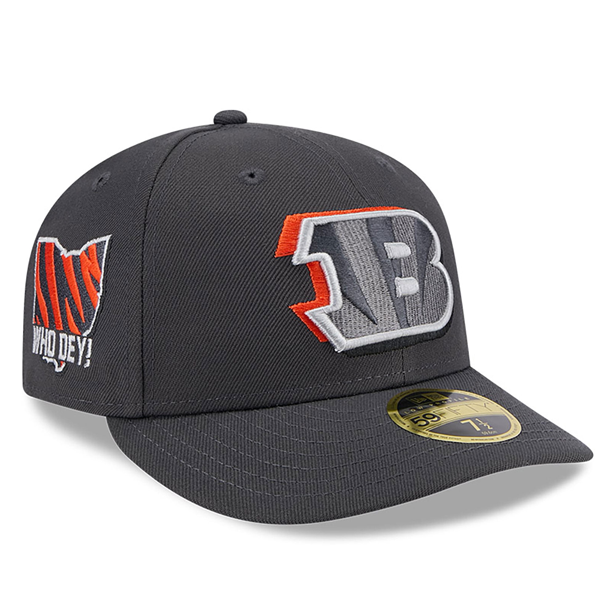 Men's New Era Graphite Cincinnati Bengals 2024 NFL Draft Low Profile ...