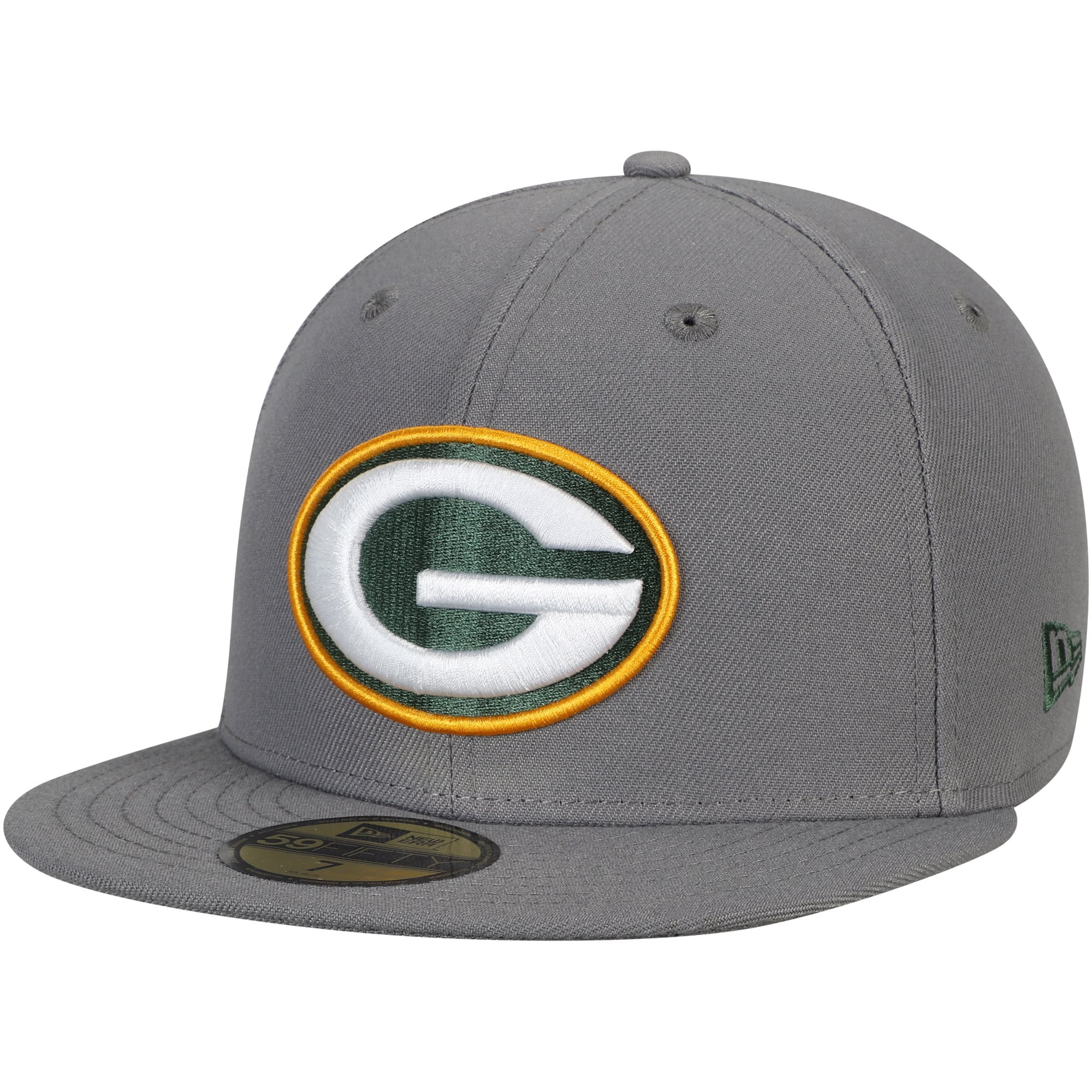 Men's New Era Graphite Green Bay Packers Storm 59FIFTY Fitted Hat ...