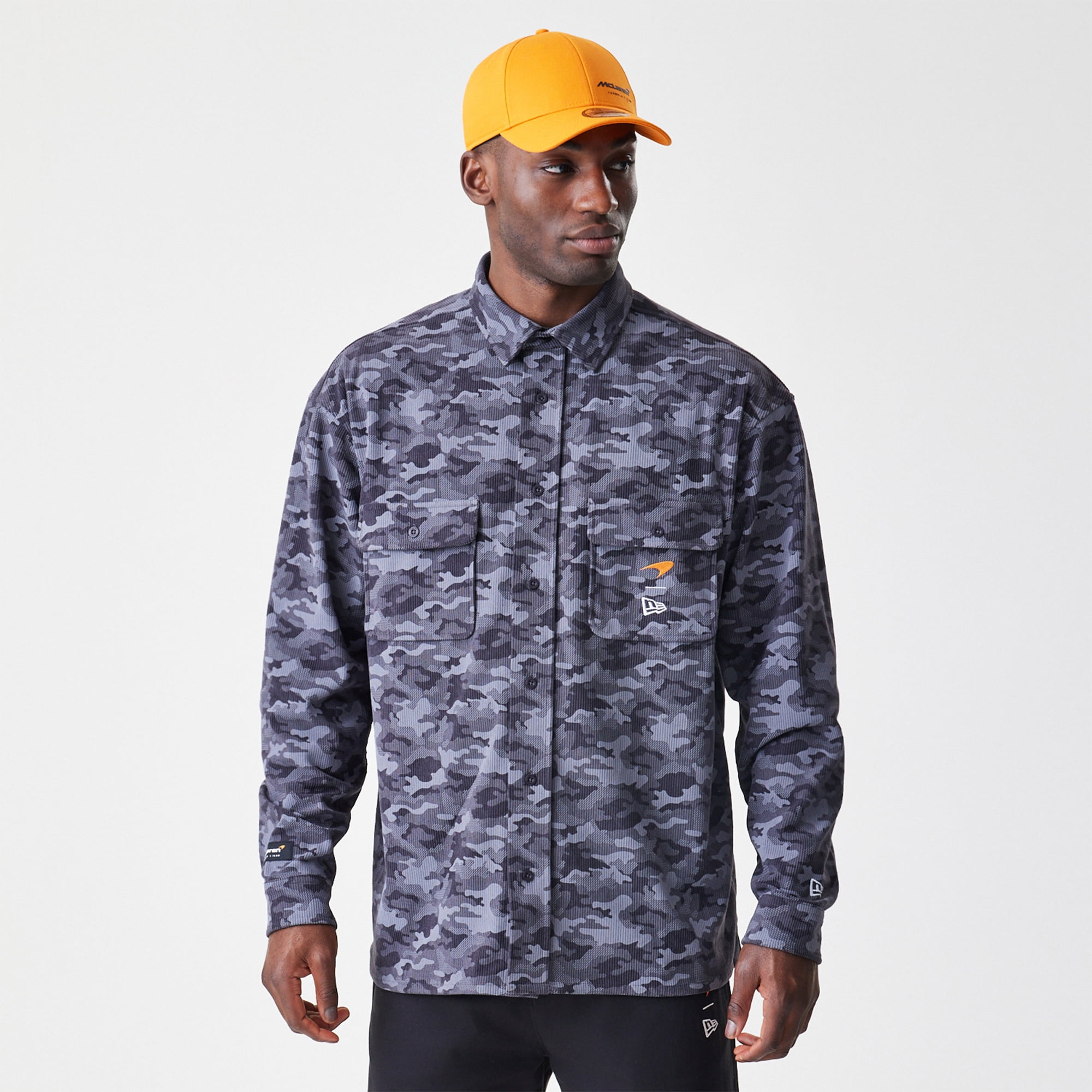 Men's New Era Graphite McLaren F1 Team Camo Button-Up Shirt - Walmart.com