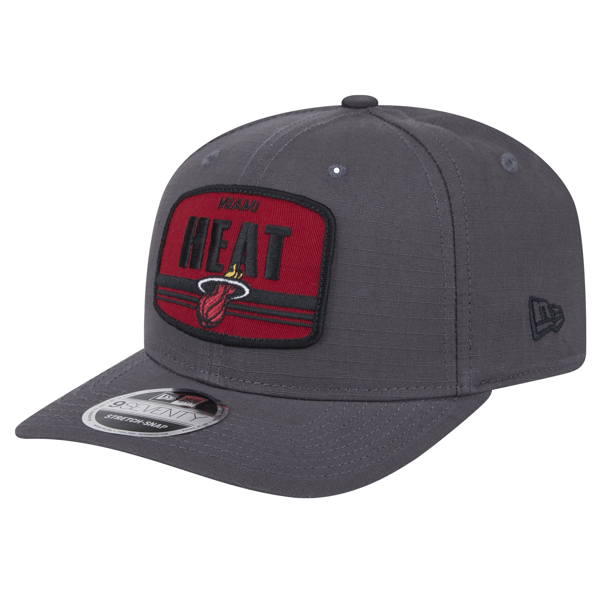 Men's New Era Graphite Miami Heat Team Elevated Patch 9SEVENTY ...