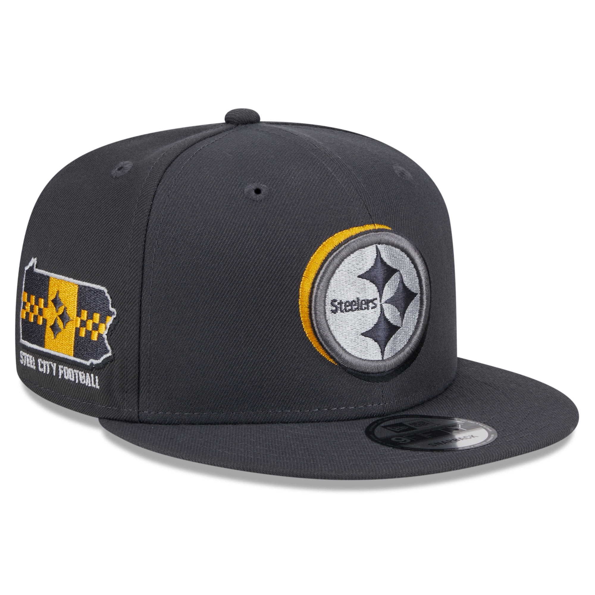Men's New Era Graphite Pittsburgh Steelers 2024 NFL Draft 9FIFTY ...