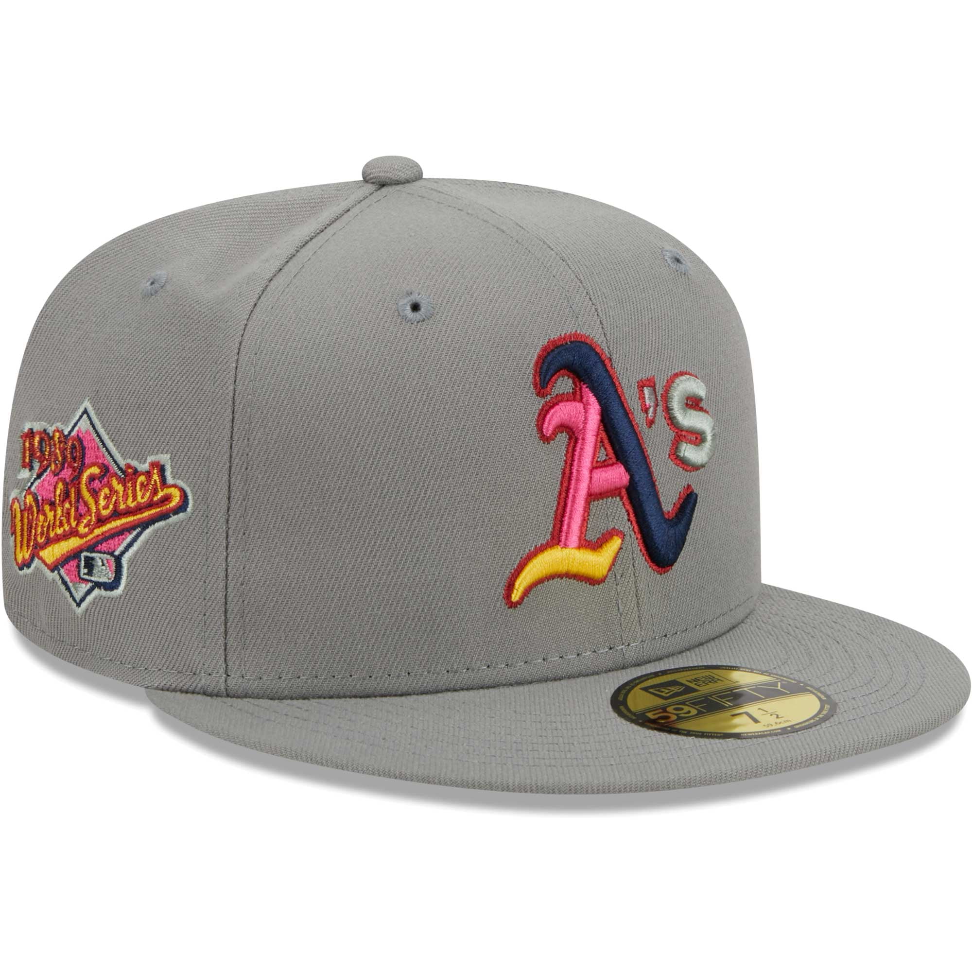 Men's New Era Gray Athletics Color Pack 59FIFTY Fitted Hat - Walmart.com
