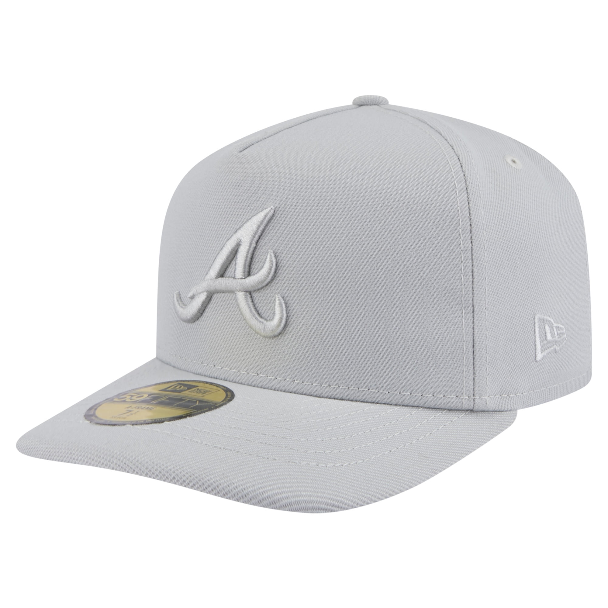 Men's New Era Gray Atlanta Braves Colorpack 59FIFTY Fitted Hat ...