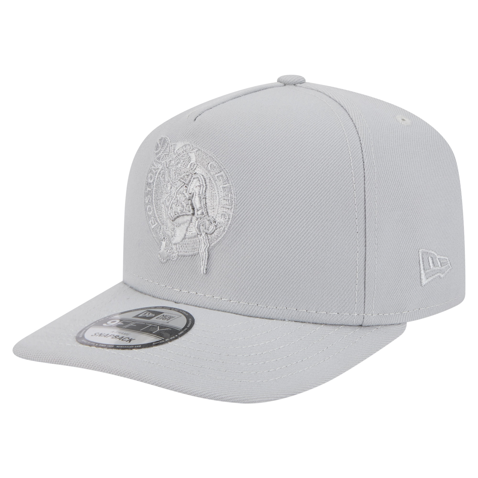 Men's New Era Gray Boston Celtics Colorpack A-Frame Pinch Front 9FIFTY ...